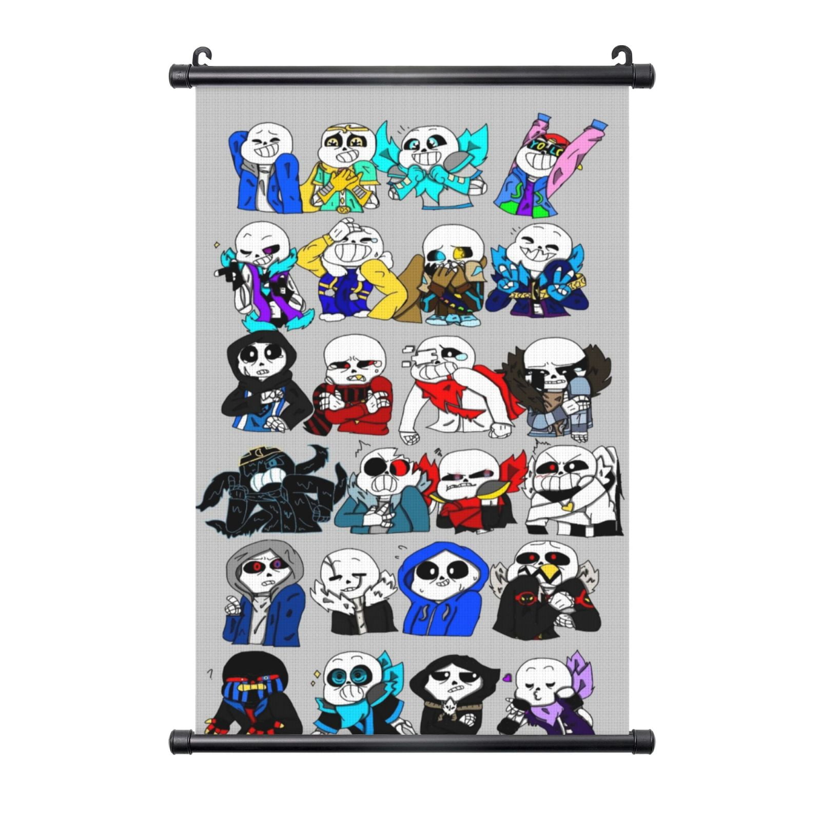 Undertale Sans Poster Aesthetic Canvas PVC Shaft Wall Art Hanging ...
