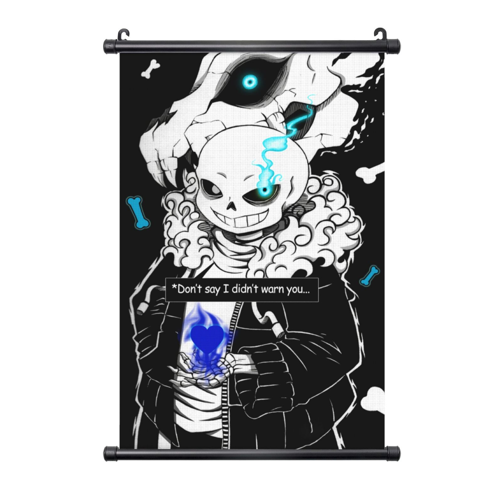 Undertale Sans Poster Aesthetic Canvas PVC Shaft Wall Art Hanging ...