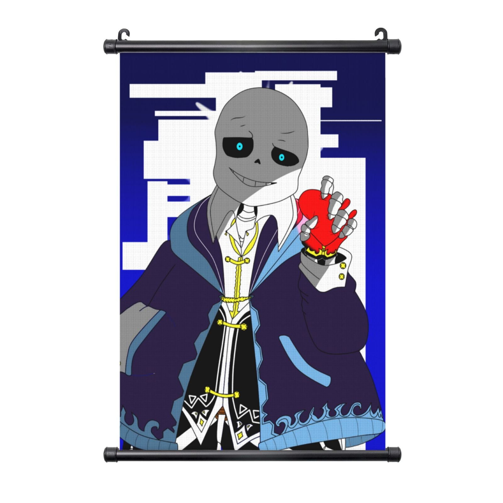 Undertale Sans Poster Aesthetic Canvas PVC Shaft Wall Art Hanging ...