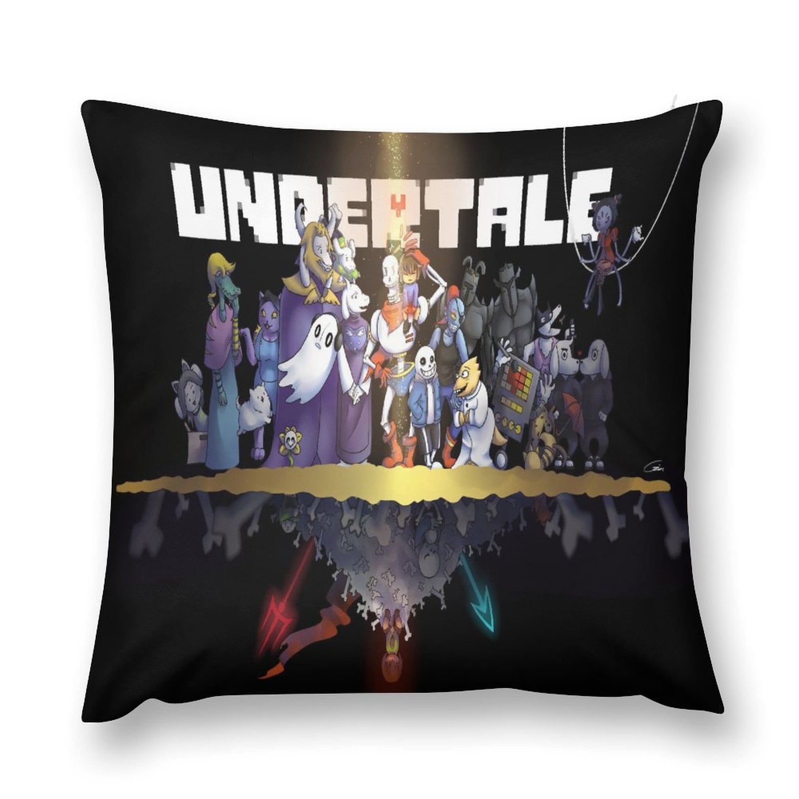 Undertale Sans Print Throw Pillow Covers Pillow Cushion Cases Throw ...