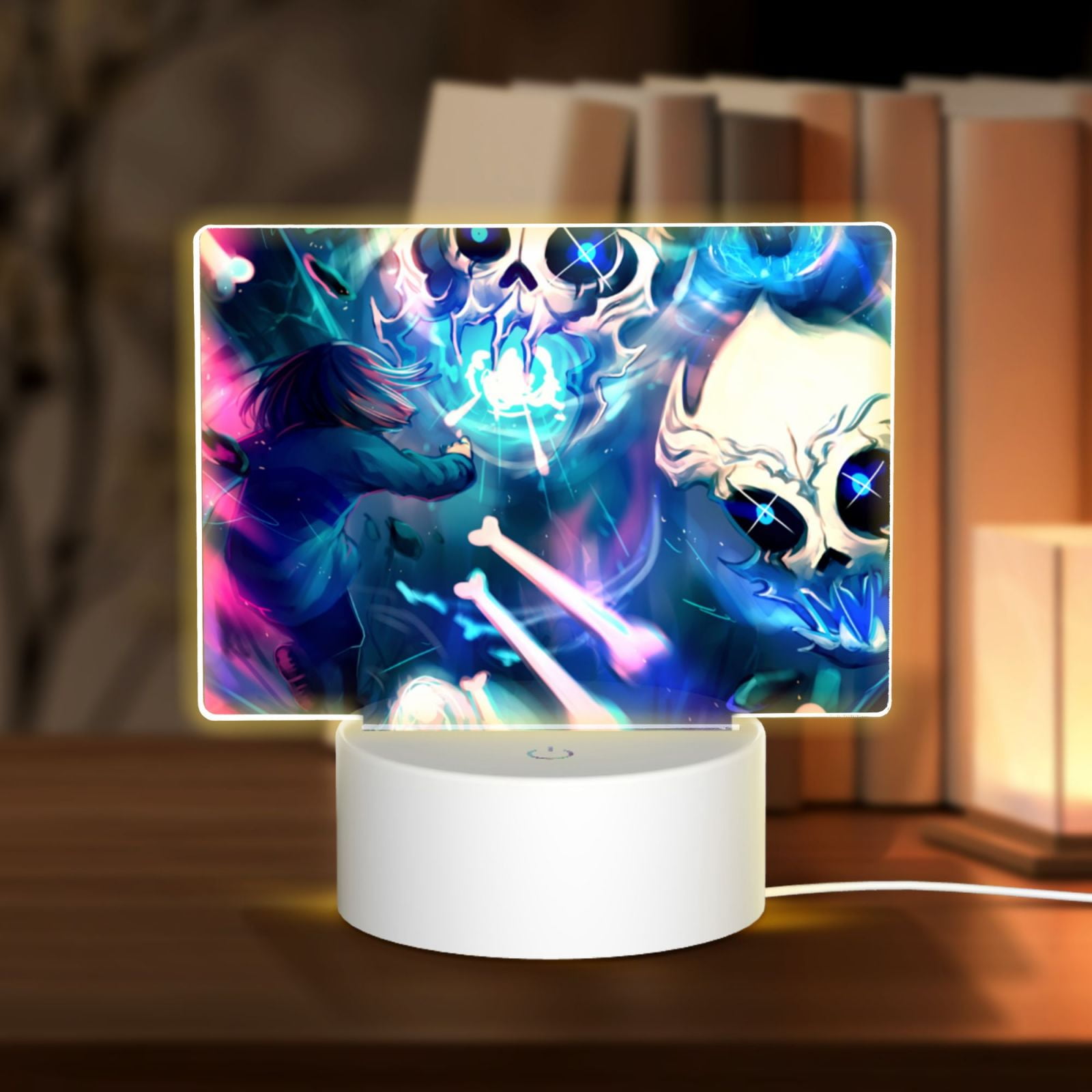 Undertale Sans Rectangular Acrylic Night Light USB Cable Lamp Light ...