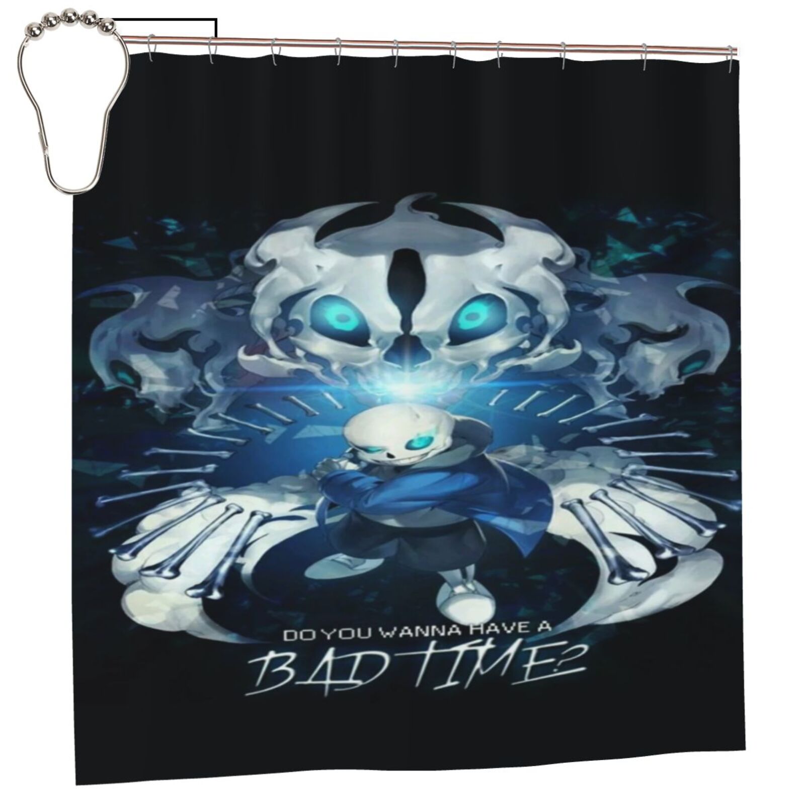 Undertale Sans Shower Curtain For Kids Children Cute Shower Curtain ...