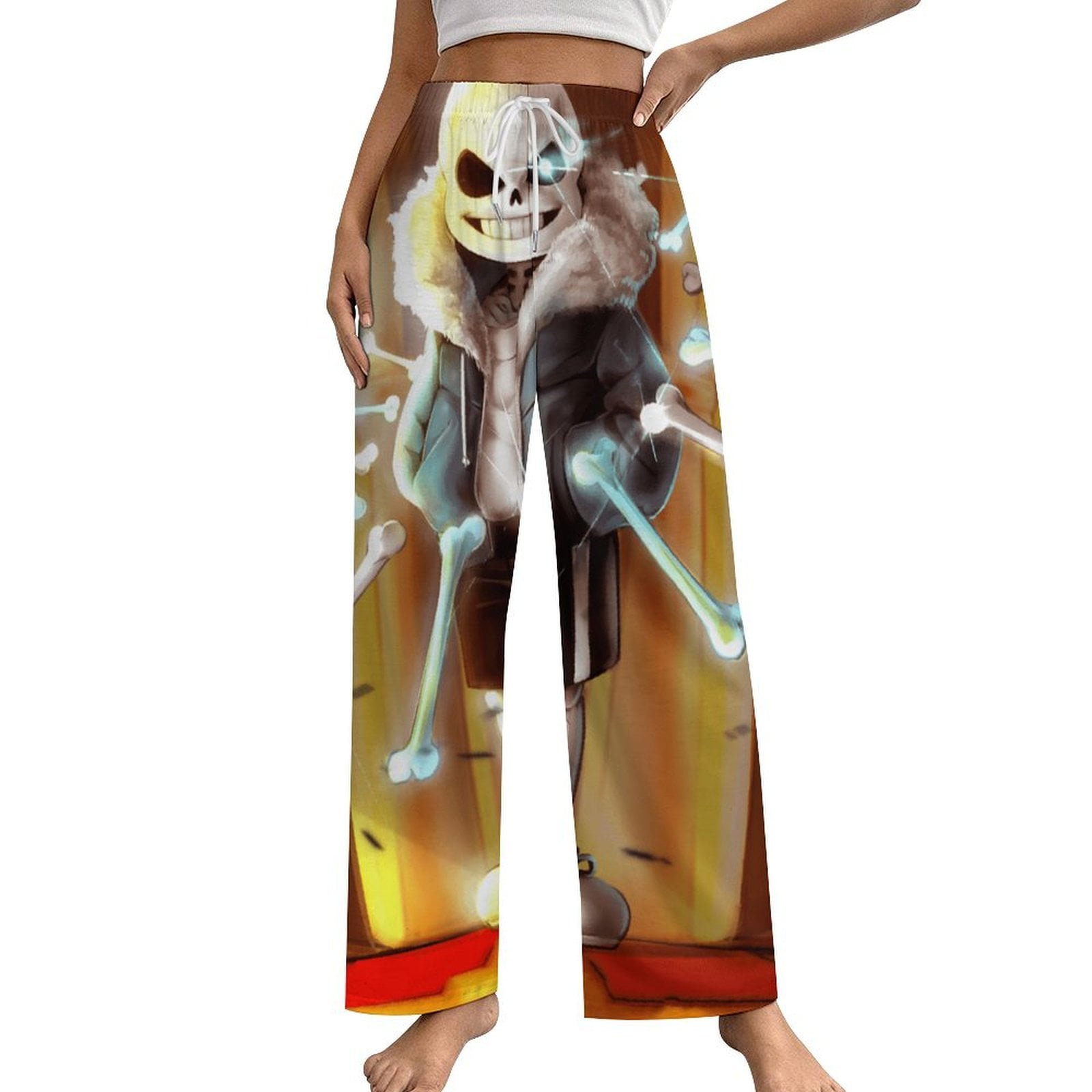 Undertale Sans Skeleton Home Pajama Pants For Womens Comfortable Soft ...