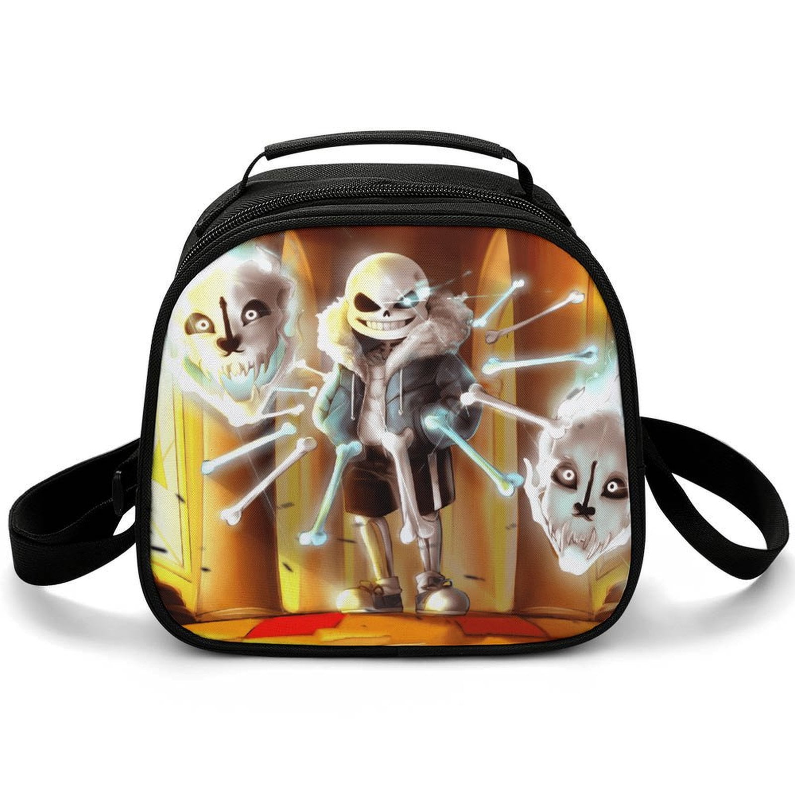 Undertale Sans Skeleton Insulated Lunch Bag Portable Lunch Box Reusable ...