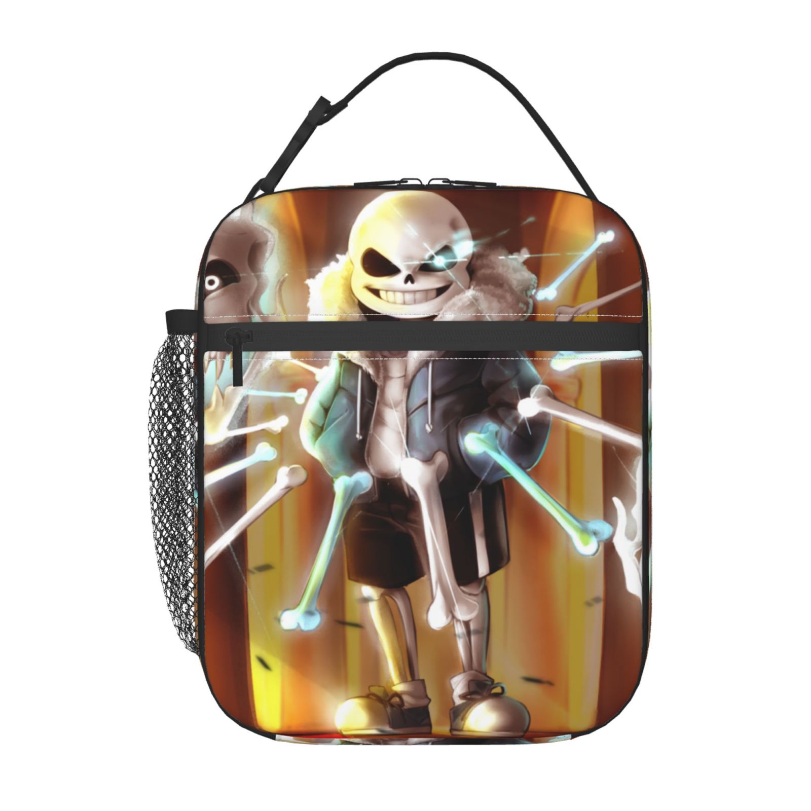 Undertale Sans Skeleton Insulated Lunch Bag Portable Tote Bento Bag ...