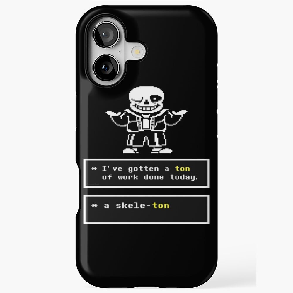 Undertale Sans Skeleton Meme Retro Pixel Cartoon Case for iPhone 17 16 ...