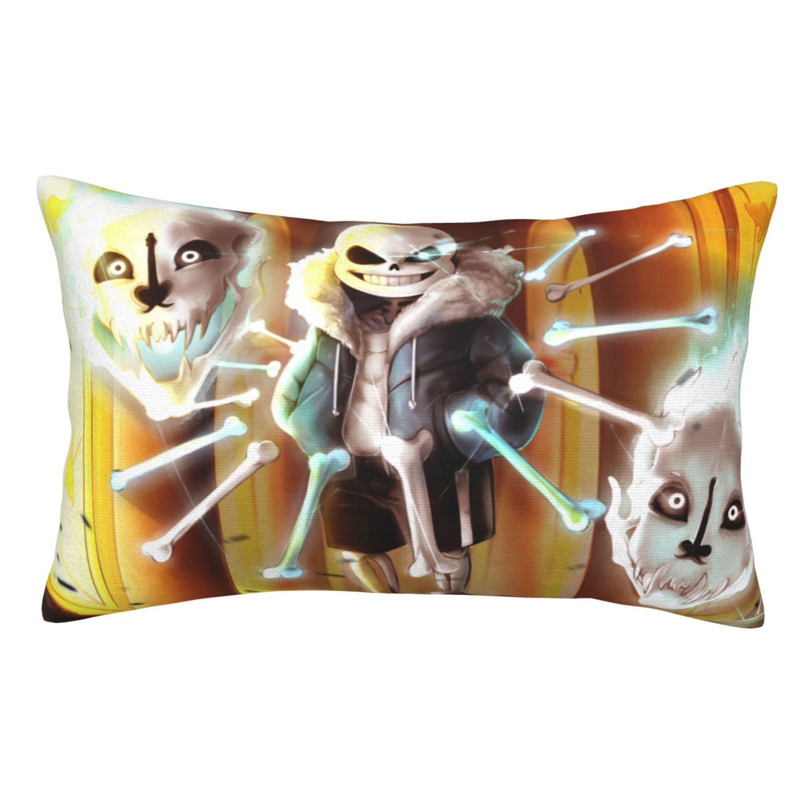 Undertale Sans Skeleton Pillowcase Decoration Soft Cushion Pillow ...