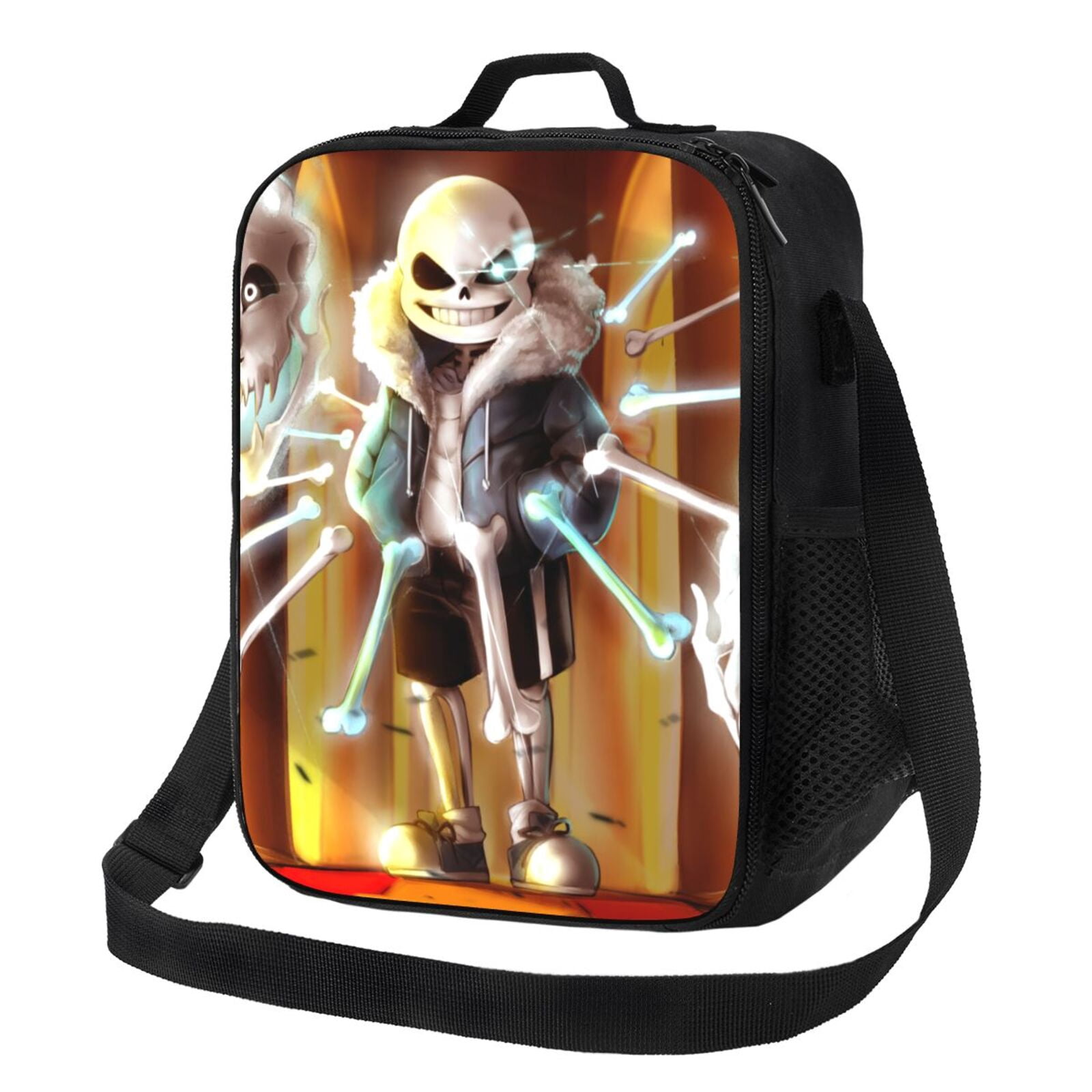 Undertale Sans Skeleton Portable Insulated Lunch Bag Reusable Thermal ...