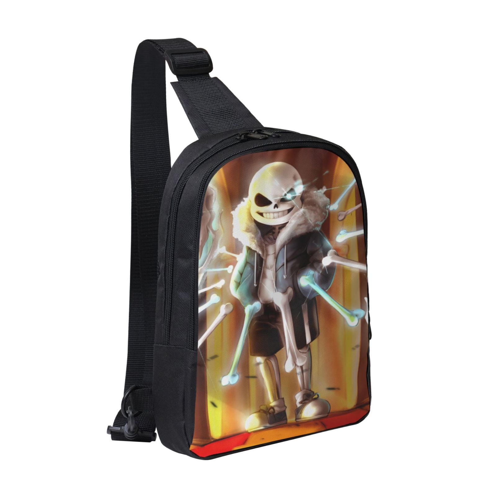 Undertale Sans Skeleton Unisex Chest Bags Sling Bag Crossbody Backpack ...