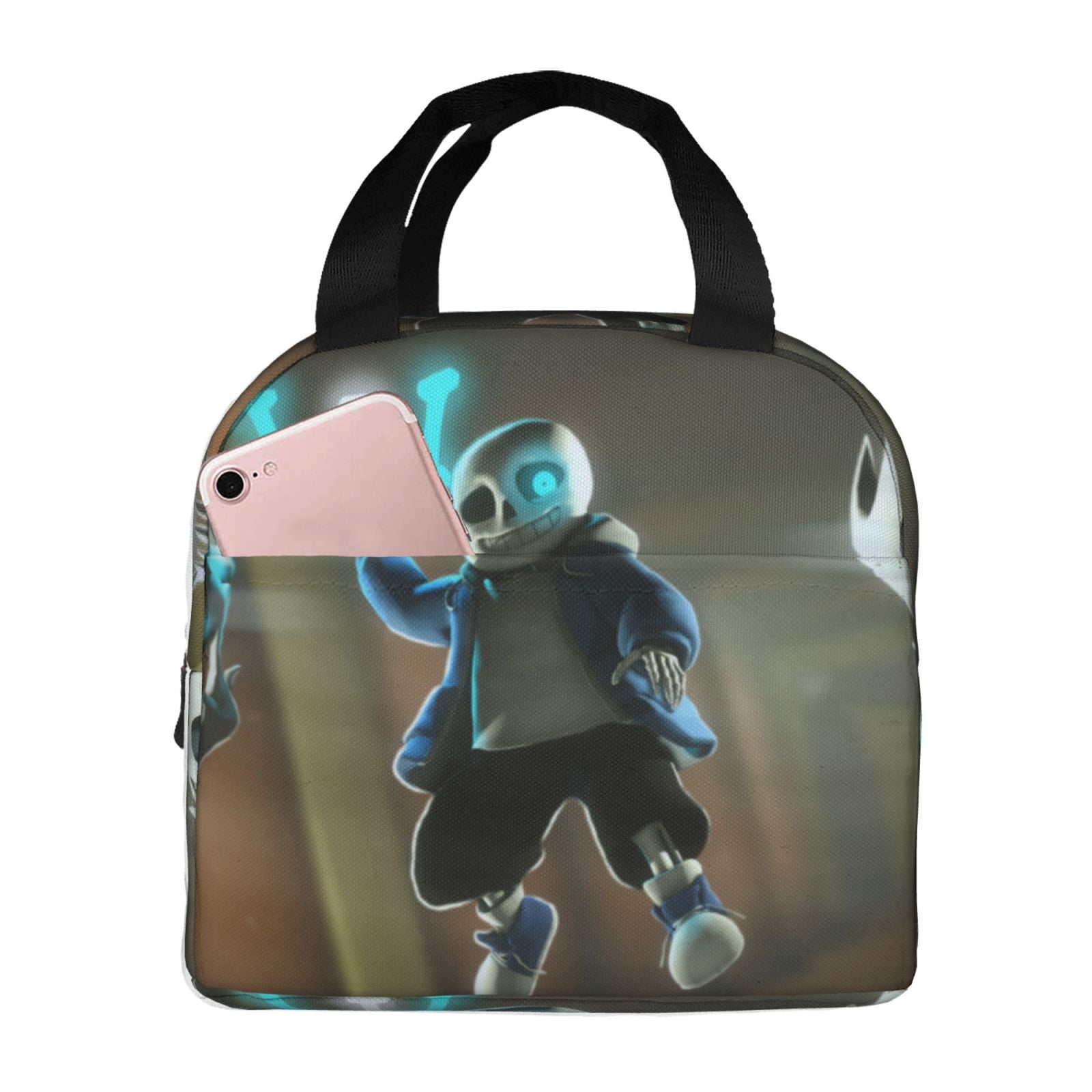 Undertale Sans Skull Insulated Lunch Bag Portable Lunchbag Reusable ...