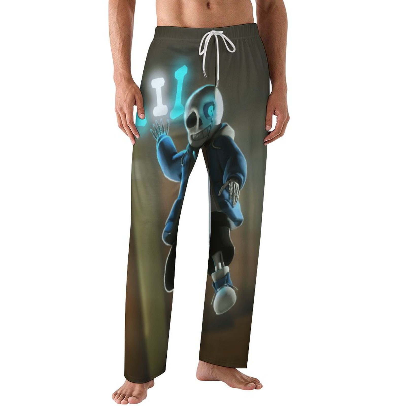 Undertale Sans Skull Mens Pajama Pants Cozy Soft Lounge Sleep Pajamas ...