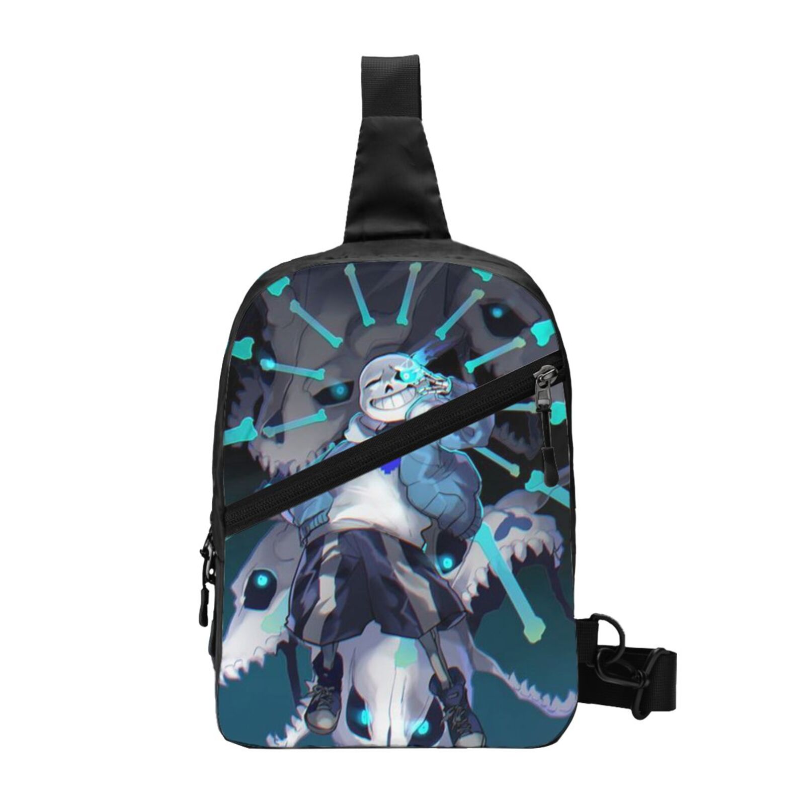 Undertale Sans Sling Crossbody Backpack Shoulder Bag Chest Bag Daypack ...