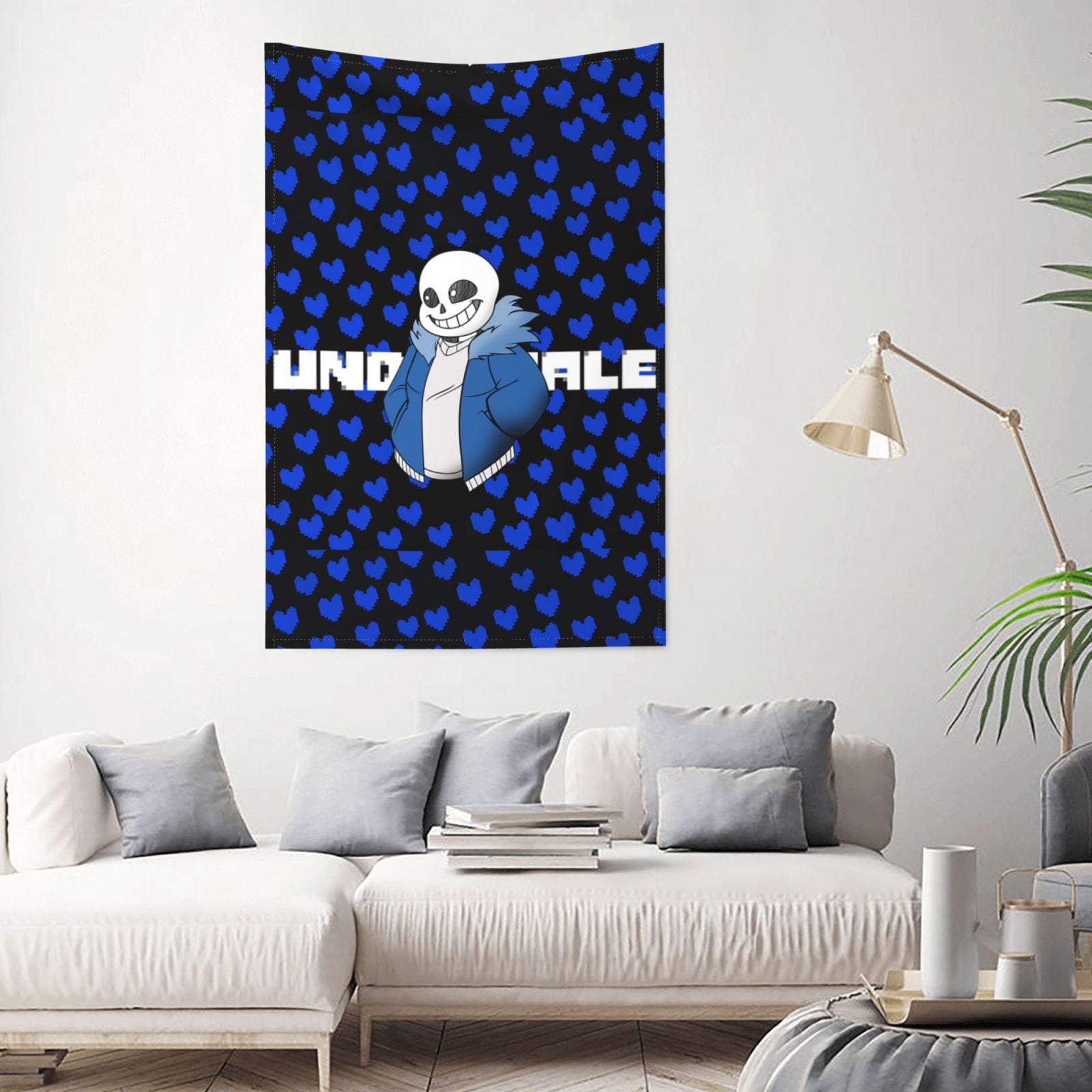 Undertale Sans Tapestry Wall Hanging Window Design for Bedroom College ...