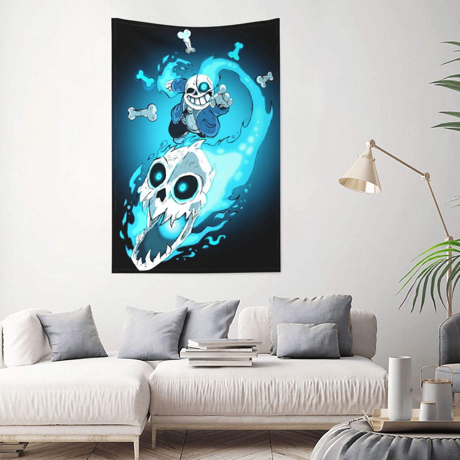 Undertale Sans Tapestry Wall Hanging Window Design for Bedroom College ...