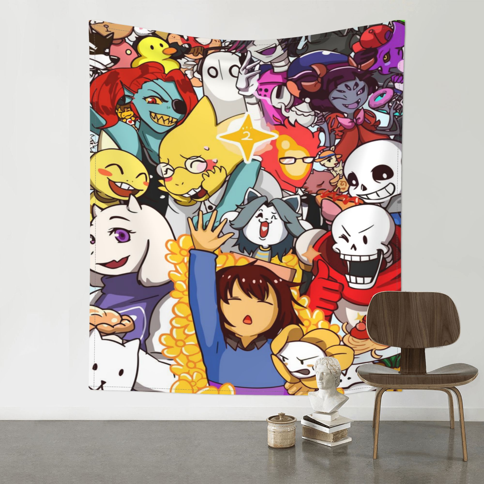 Undertale Sans Wall Tapestry Anime Poster For Bedroom Aesthetics Funny ...