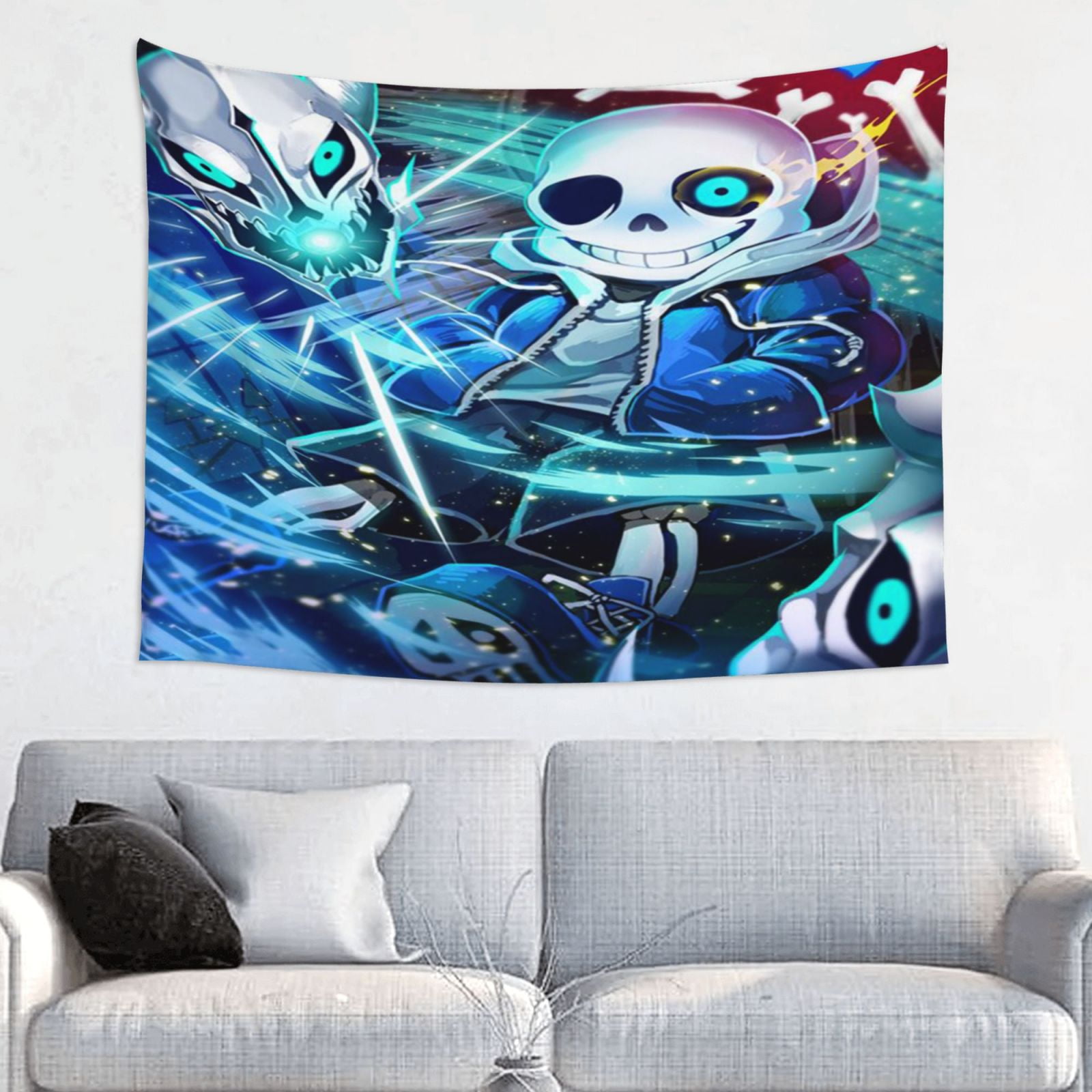 Undertale Sans Wall Tapestry Anime Poster For Bedroom Aesthetics Funny ...
