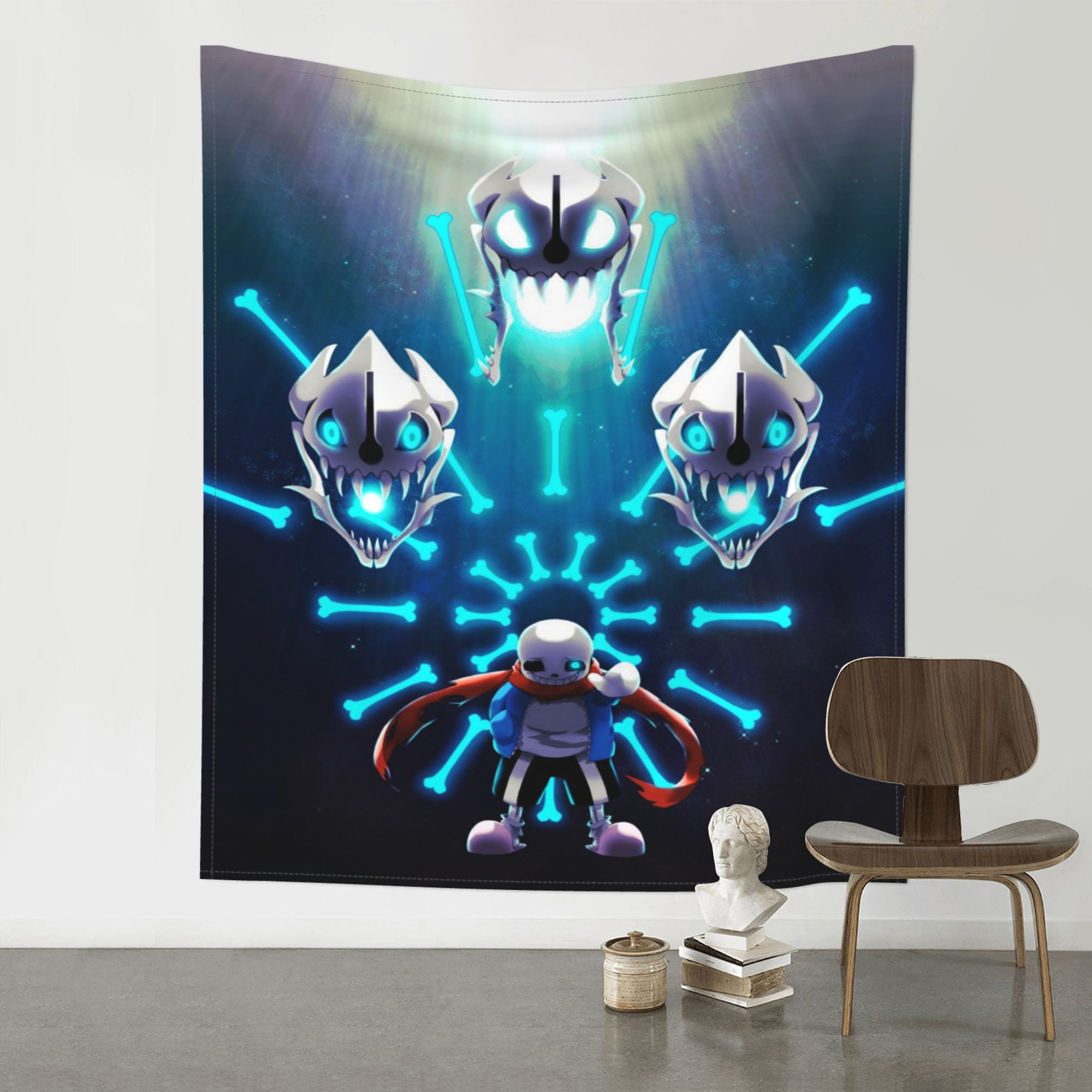 Undertale Sans Wall Tapestry Anime Poster For Bedroom Aesthetics Funny ...