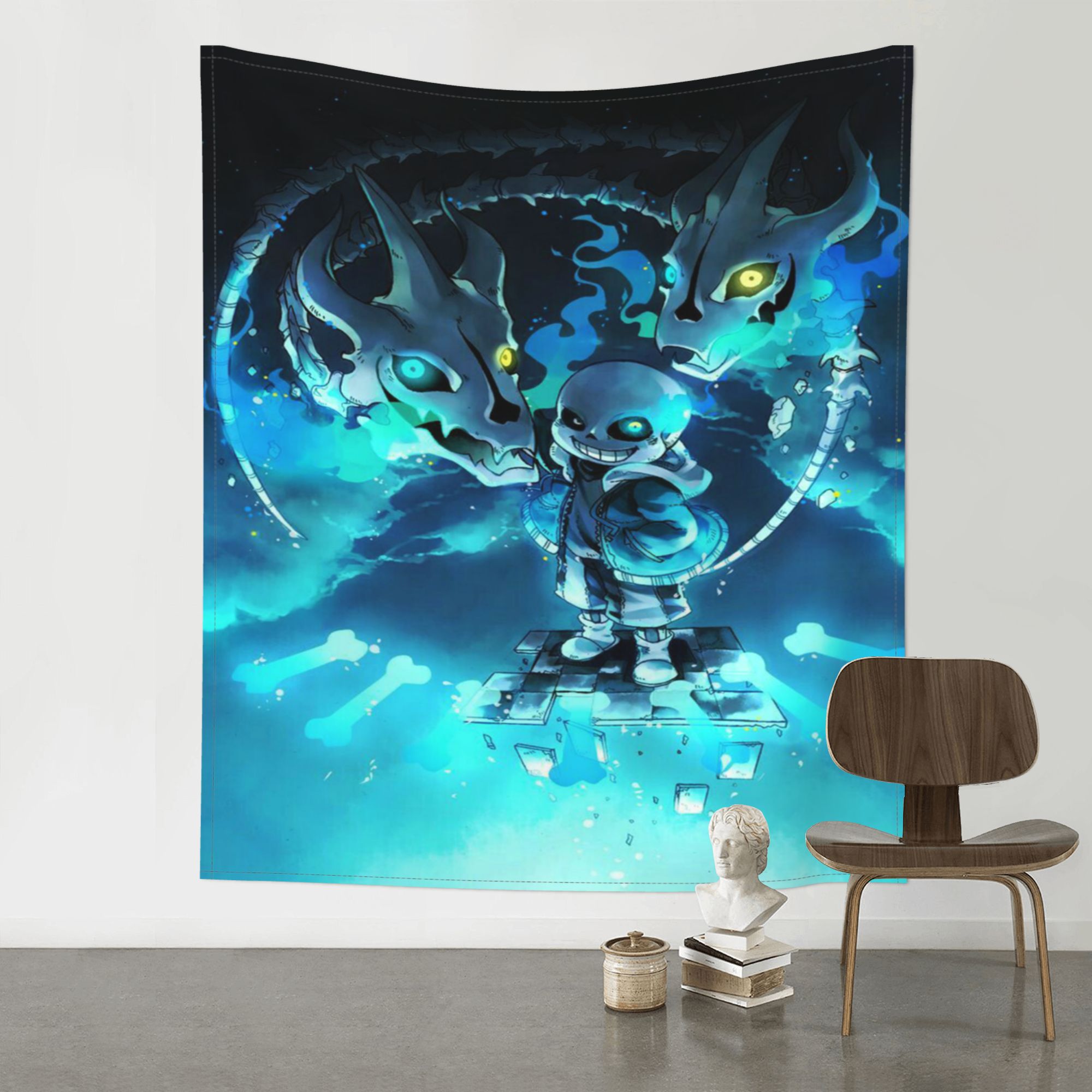 Undertale Sans Wall Tapestry Anime Poster For Bedroom Aesthetics Funny ...