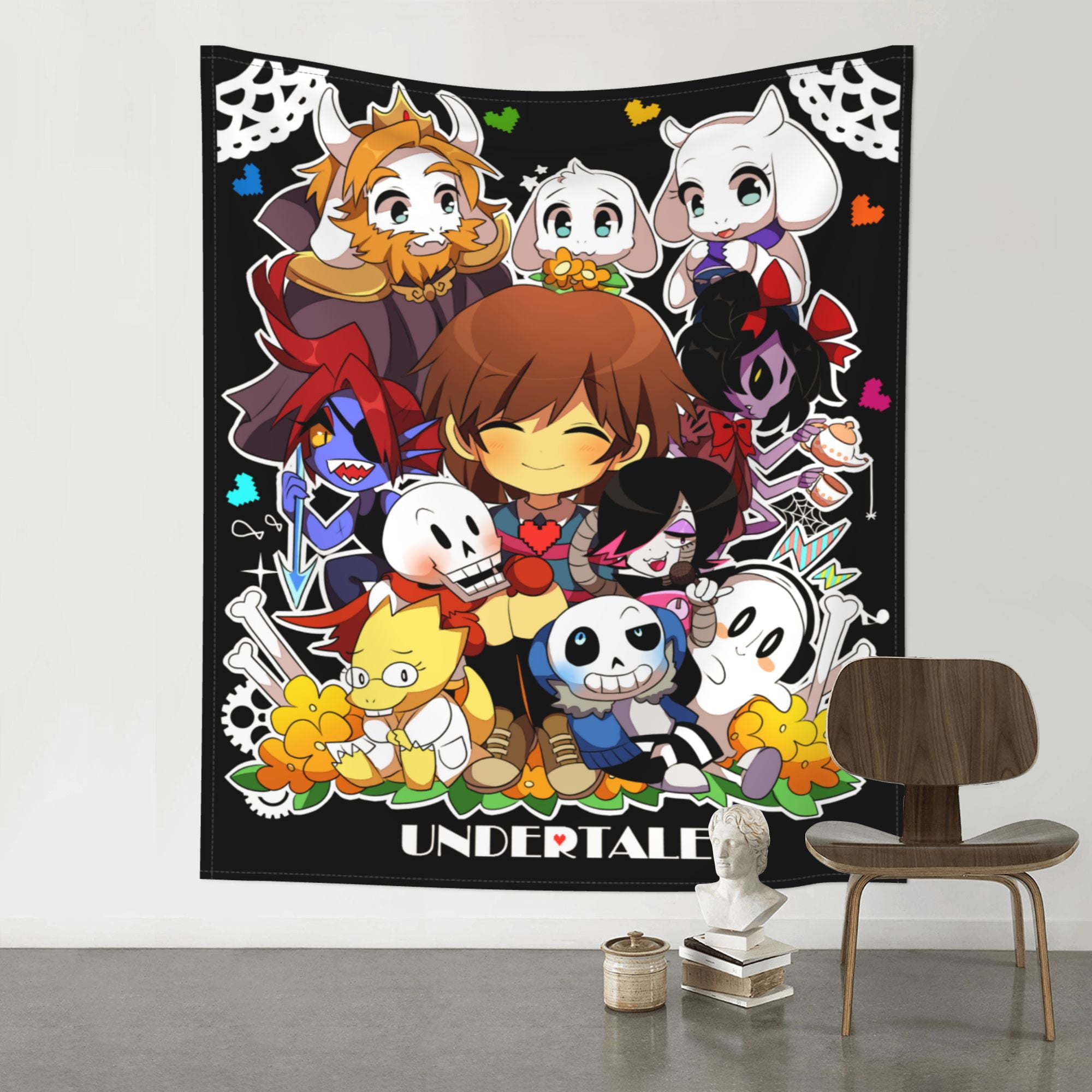 Undertale Sans Wall Tapestry Anime Poster For Bedroom Aesthetics Funny ...