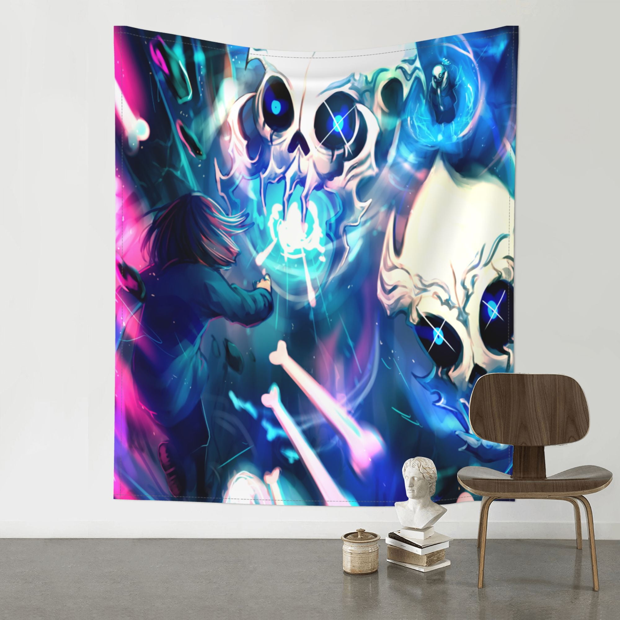 Undertale Sans Wall Tapestry Anime Poster For Bedroom Aesthetics Funny ...