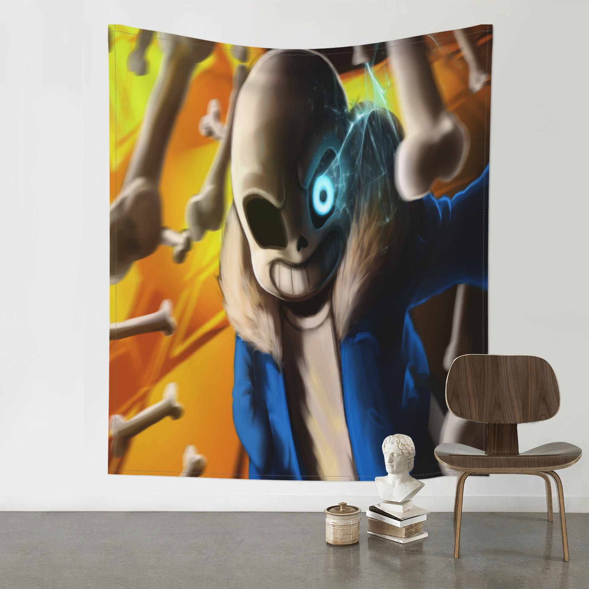Undertale Sans Wall Tapestry Anime Poster For Bedroom Aesthetics Funny ...