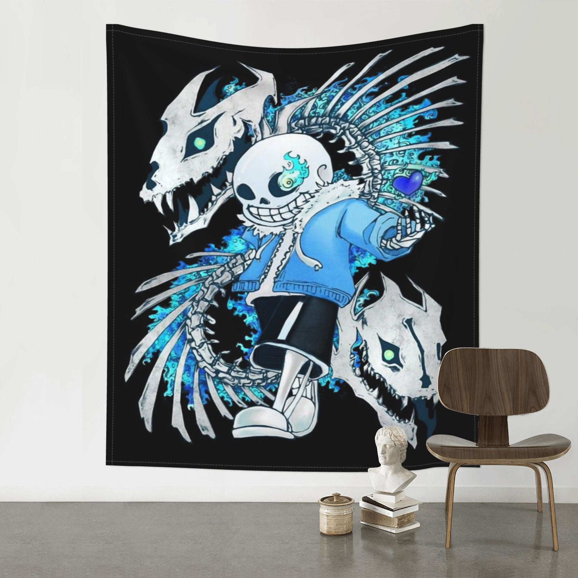 Undertale Sans Wall Tapestry Anime Poster For Bedroom Aesthetics Funny ...