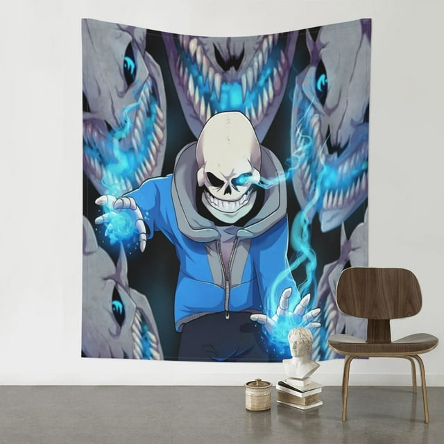 Undertale Sans Wall Tapestry Anime Poster For Bedroom Aesthetics Funny ...