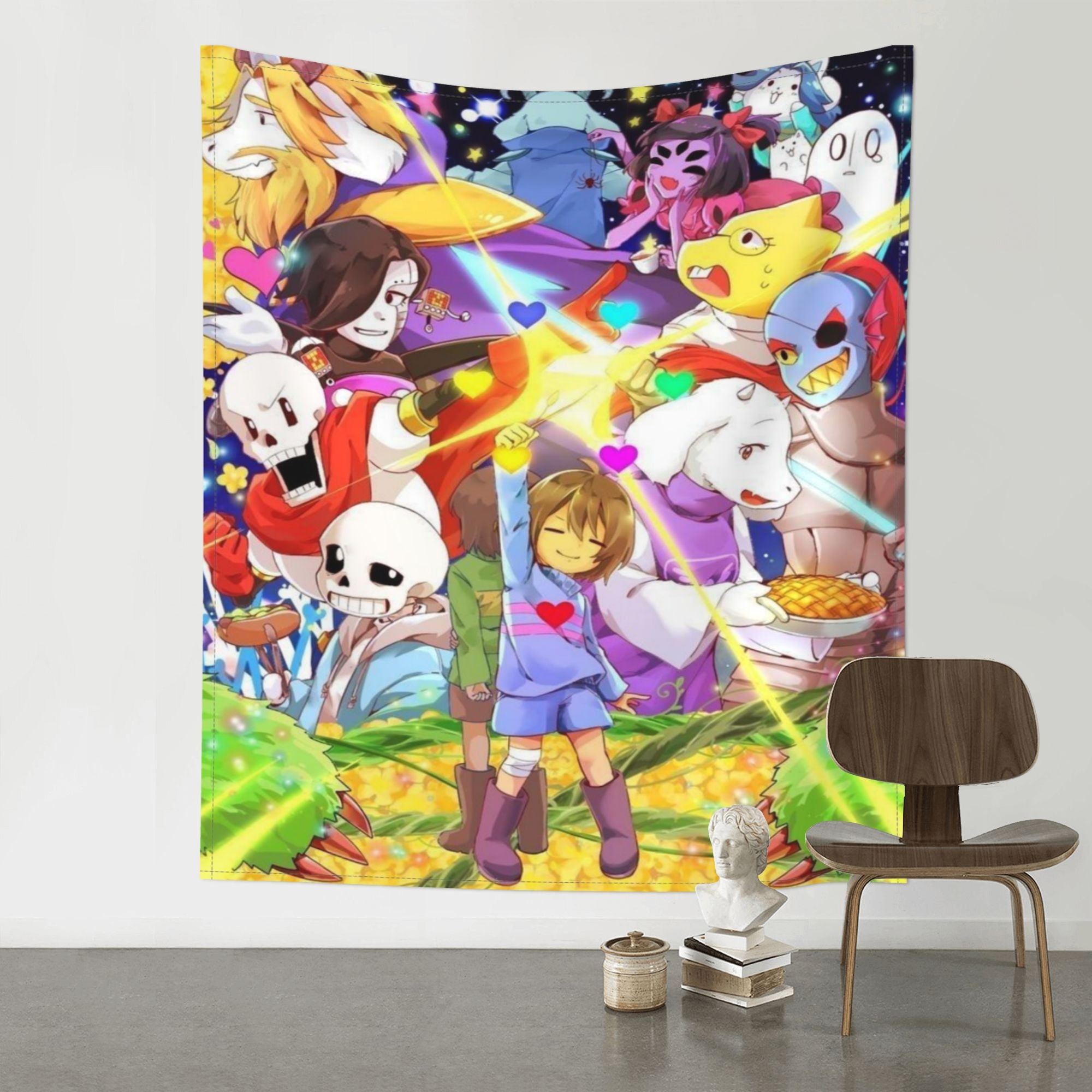 Undertale Sans Wall Tapestry Anime Poster For Bedroom Aesthetics Funny ...