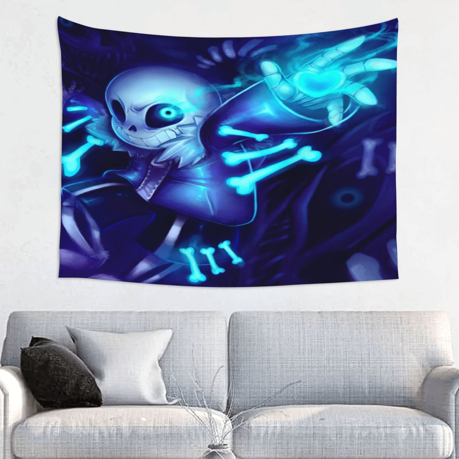 Undertale Sans Wall Tapestry Anime Poster For Bedroom Aesthetics Funny ...