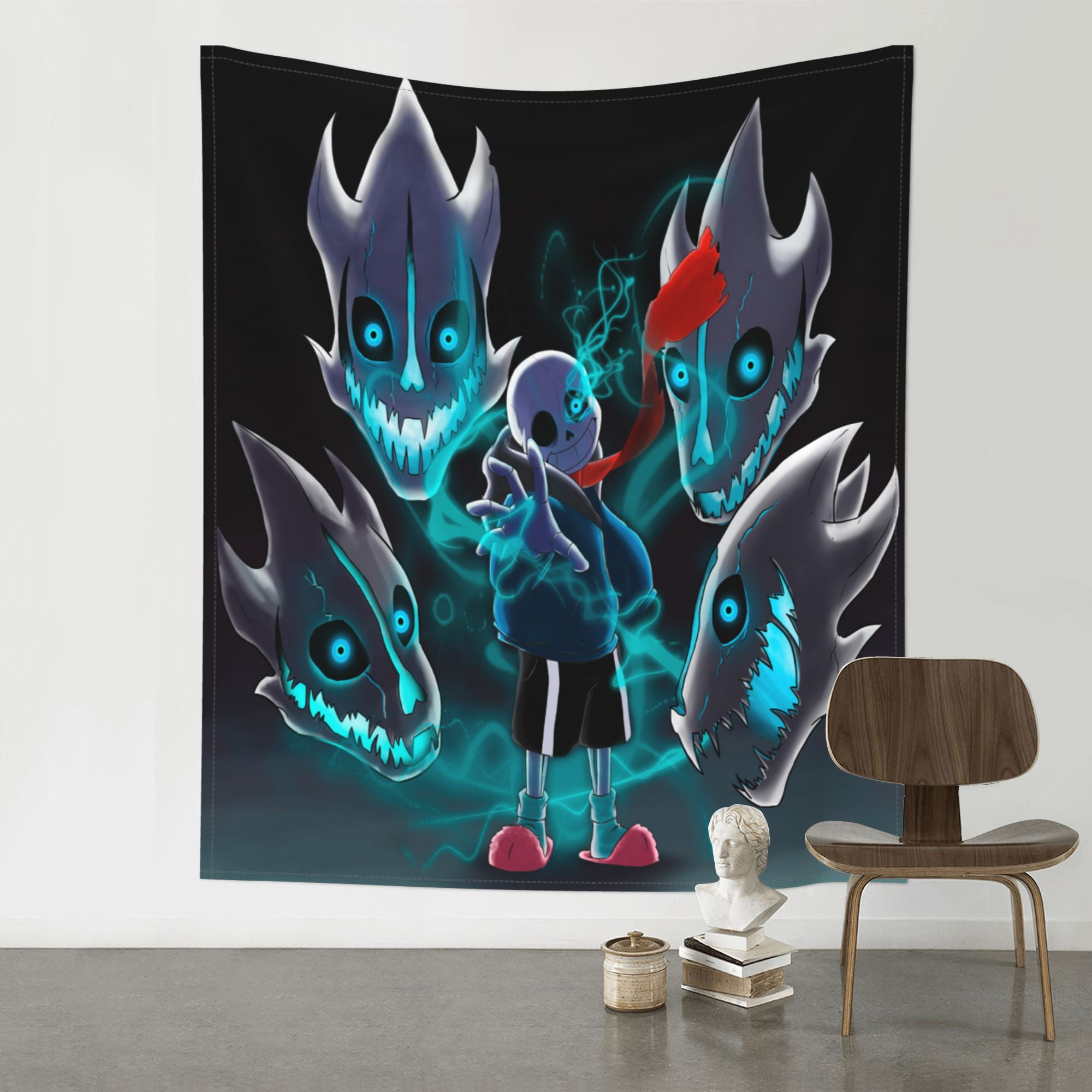 Undertale Sans Wall Tapestry Anime Poster For Bedroom Aesthetics Funny ...