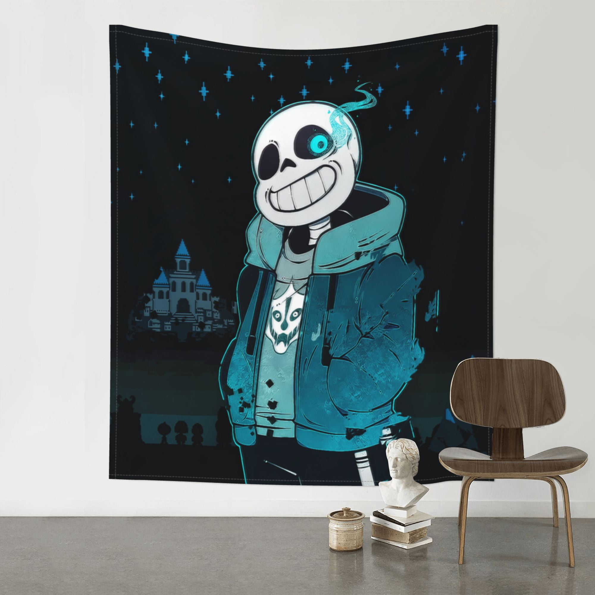 Undertale Sans Wall Tapestry Anime Poster For Bedroom Aesthetics Funny ...