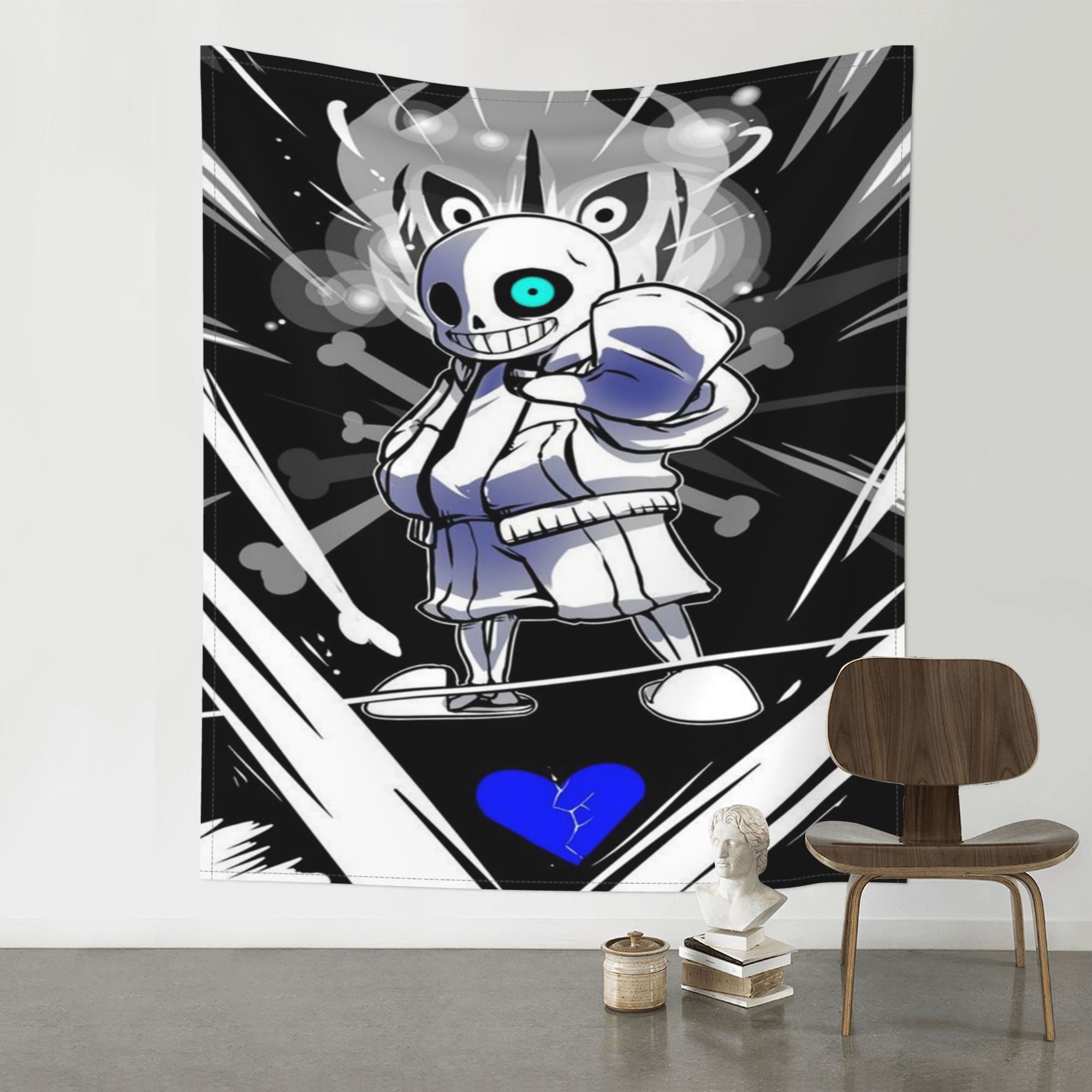 Undertale Sans Wall Tapestry Anime Poster For Bedroom Aesthetics Funny ...