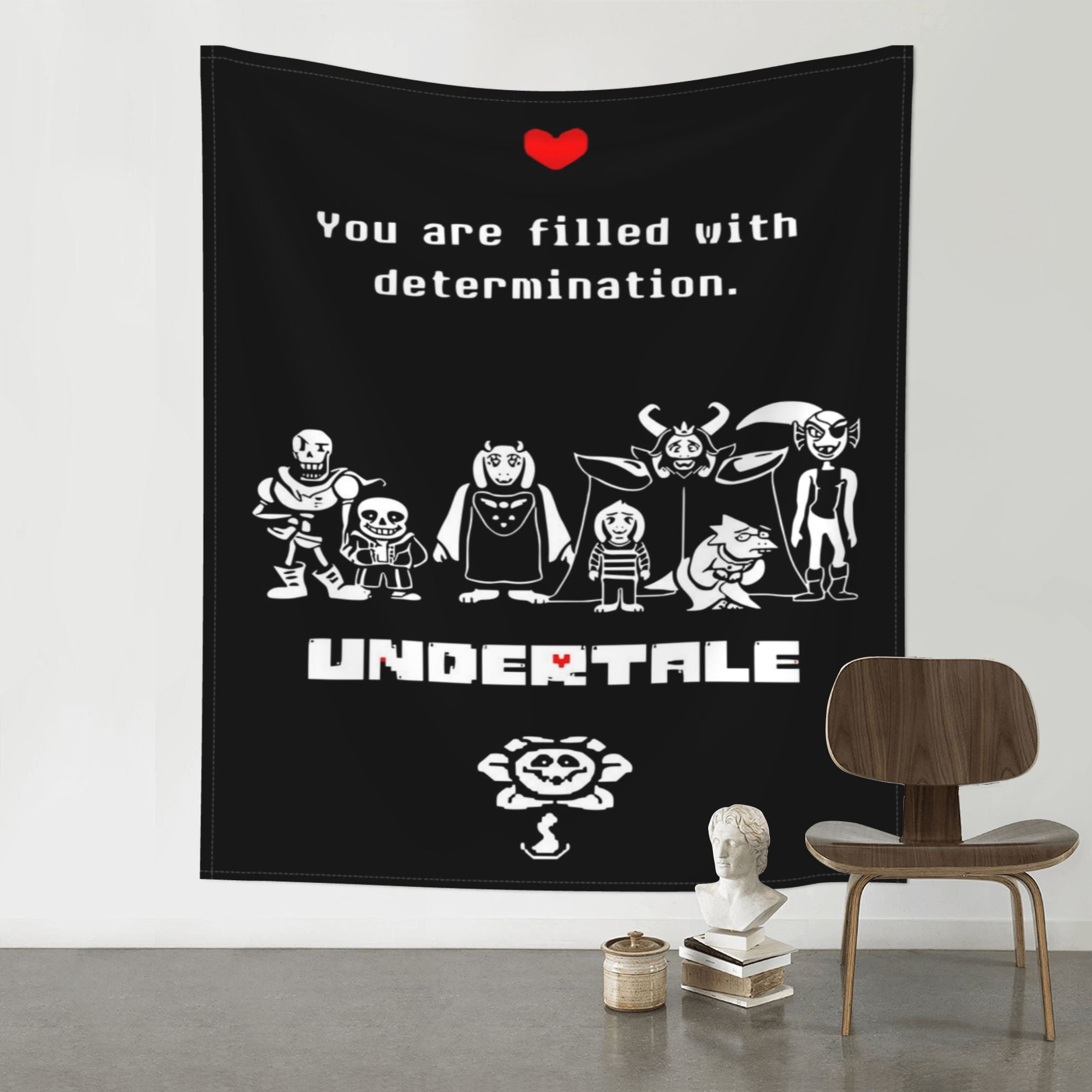 Undertale Sans Wall Tapestry Anime Poster For Bedroom Aesthetics Funny ...