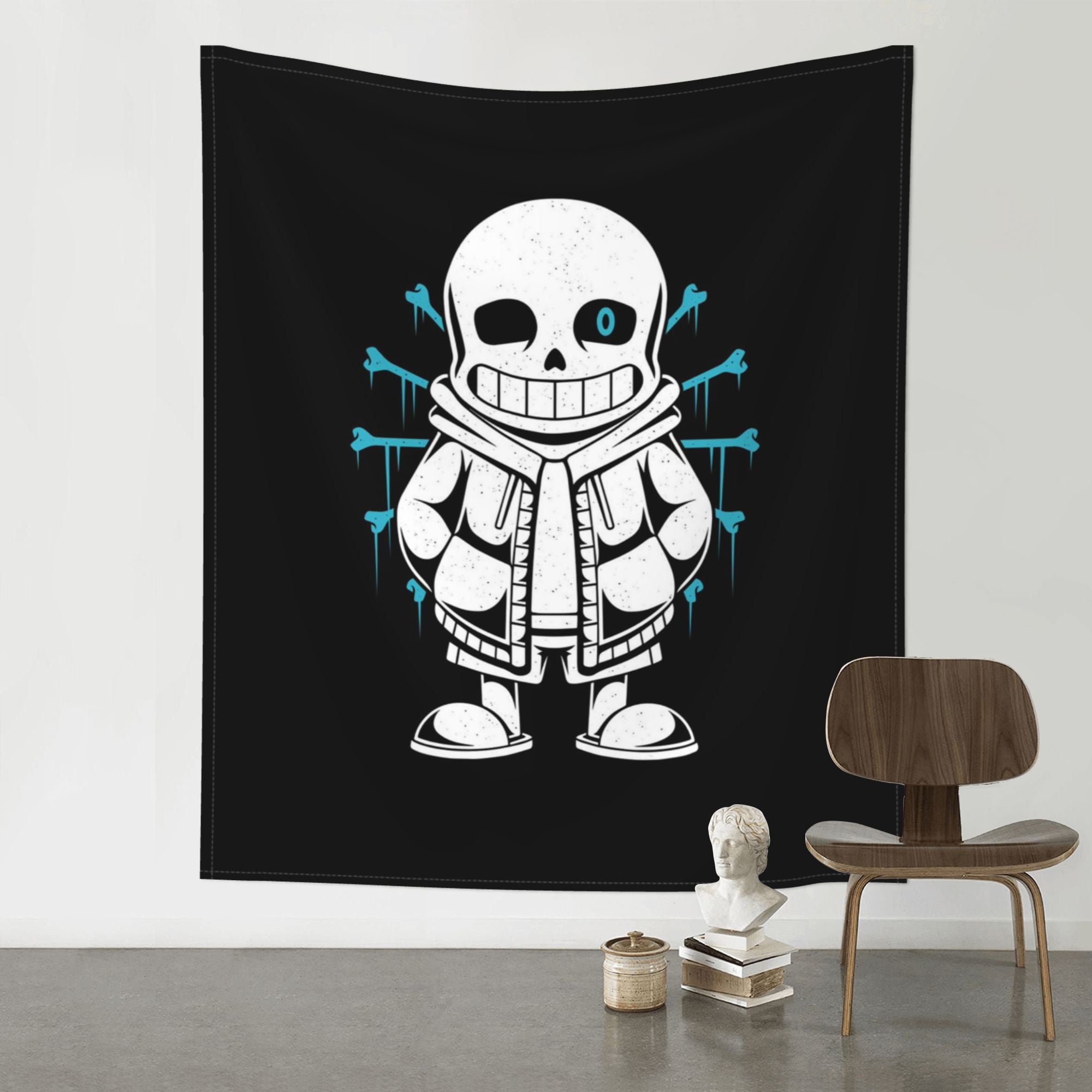 Undertale Sans Wall Tapestry Anime Poster For Bedroom Aesthetics Funny ...