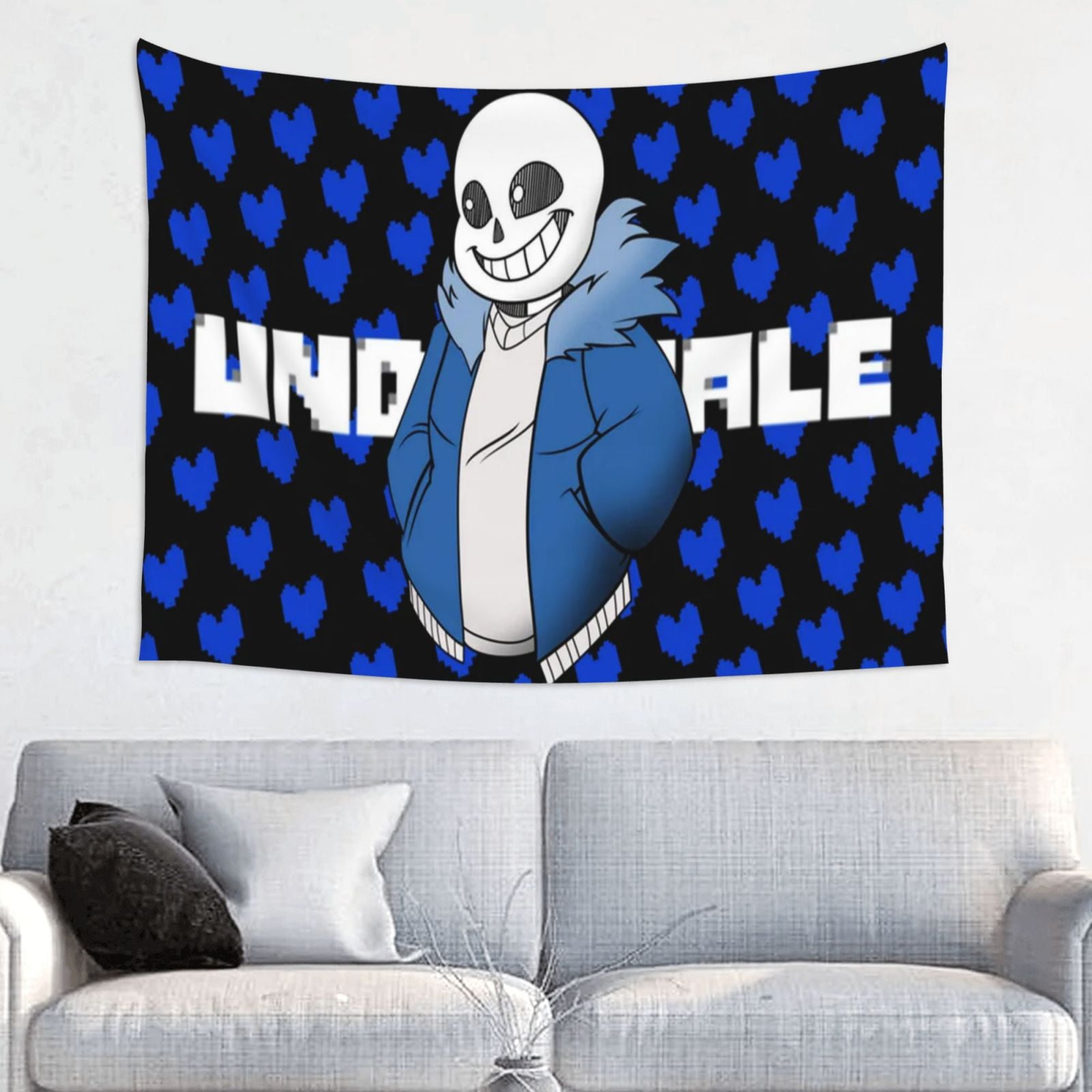 Undertale Sans Wall Tapestry Anime Poster For Bedroom Aesthetics Funny ...