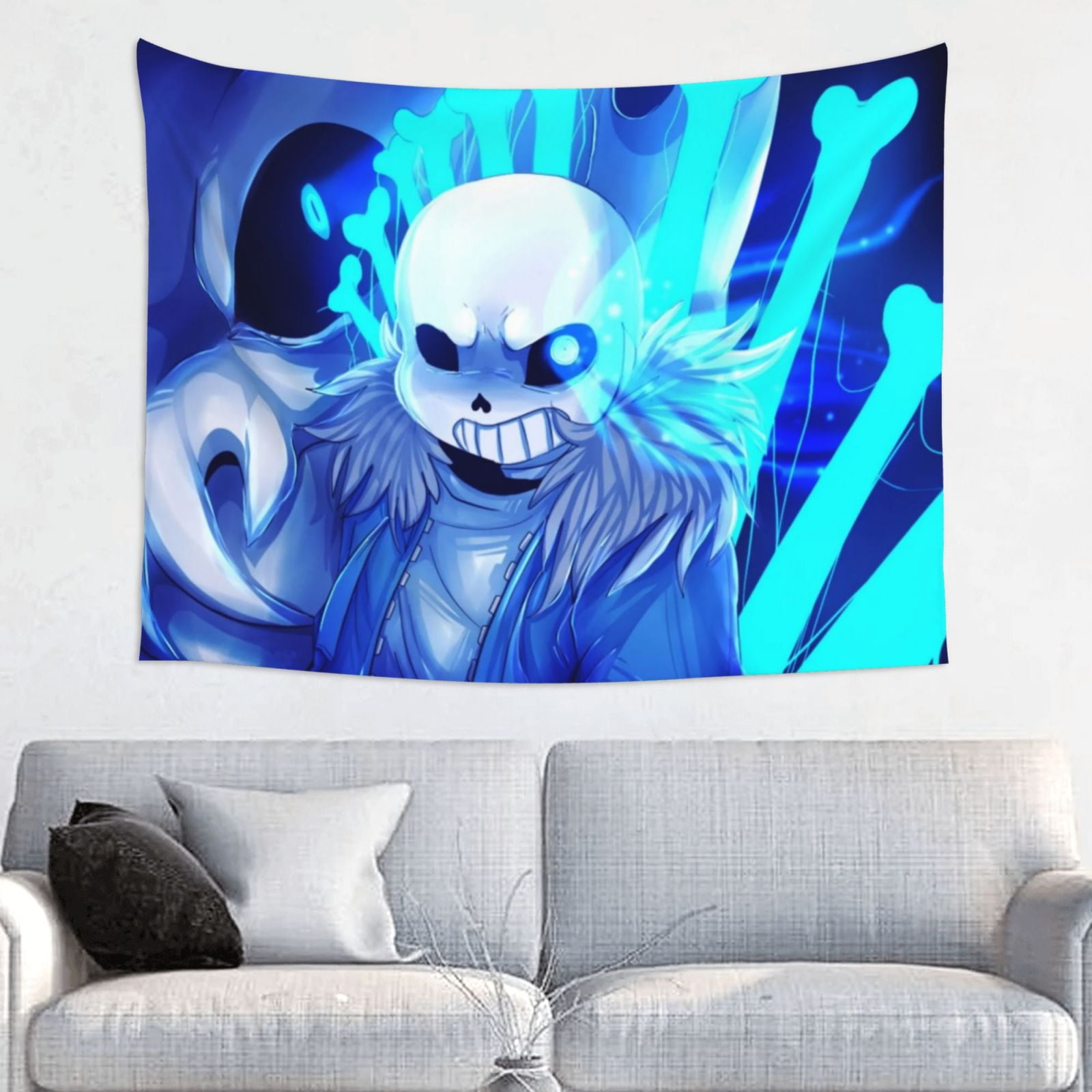 Undertale Sans Wall Tapestry Anime Poster For Bedroom Aesthetics Funny ...