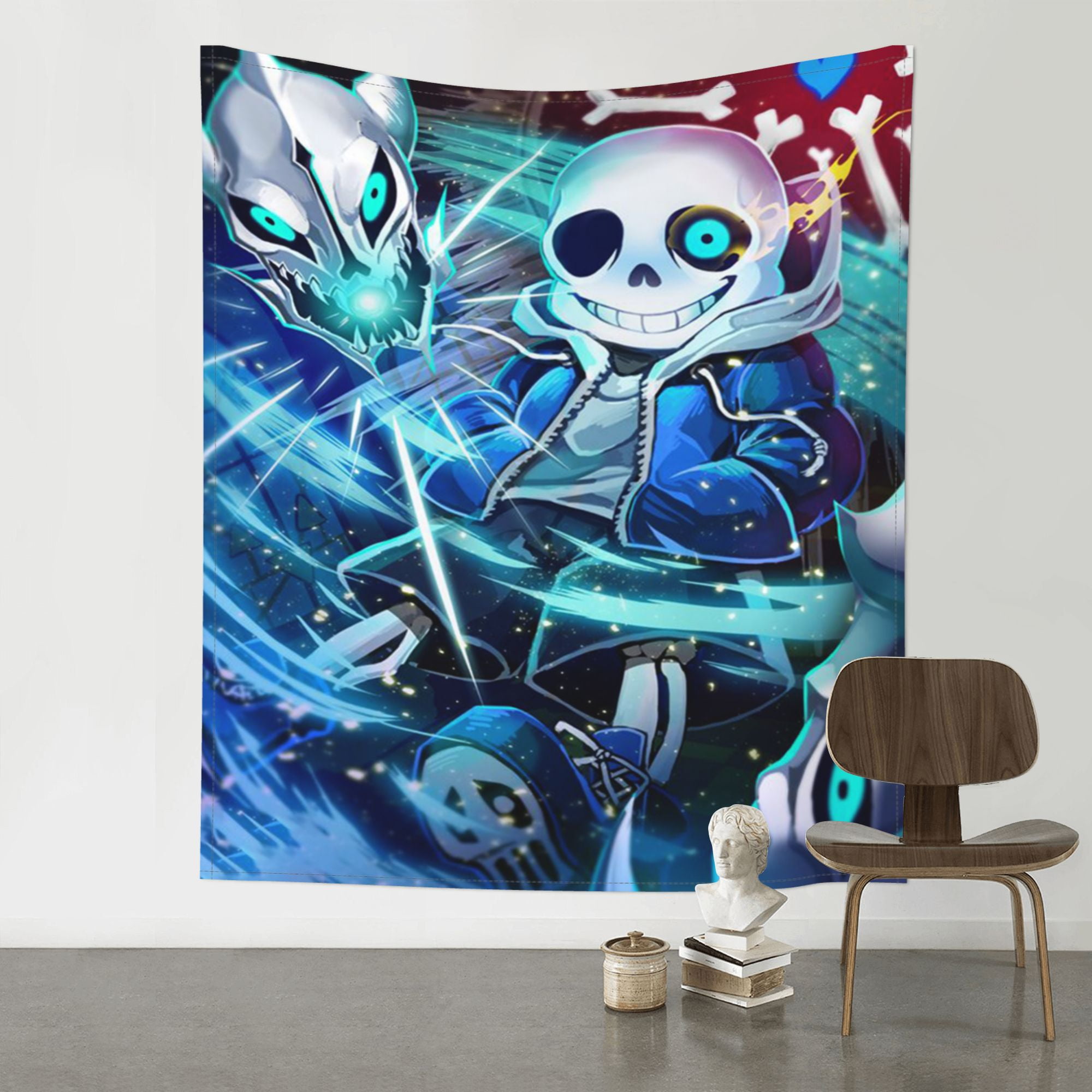 Undertale Sans Wall Tapestry Anime Poster For Bedroom Aesthetics Funny ...