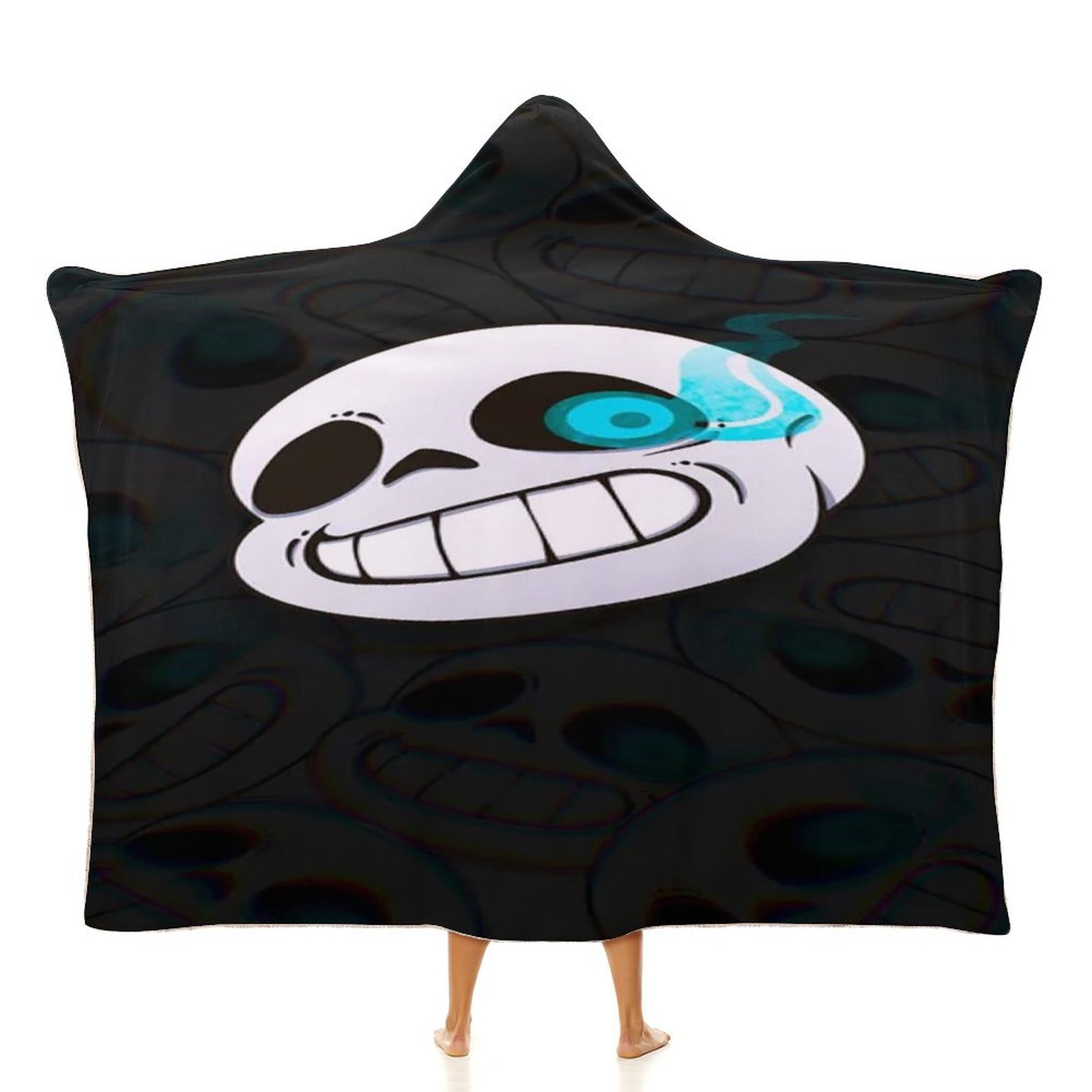 Undertale Sans Wearable Blanket Hoodie Cartoon Blanket Hooded Blanket ...