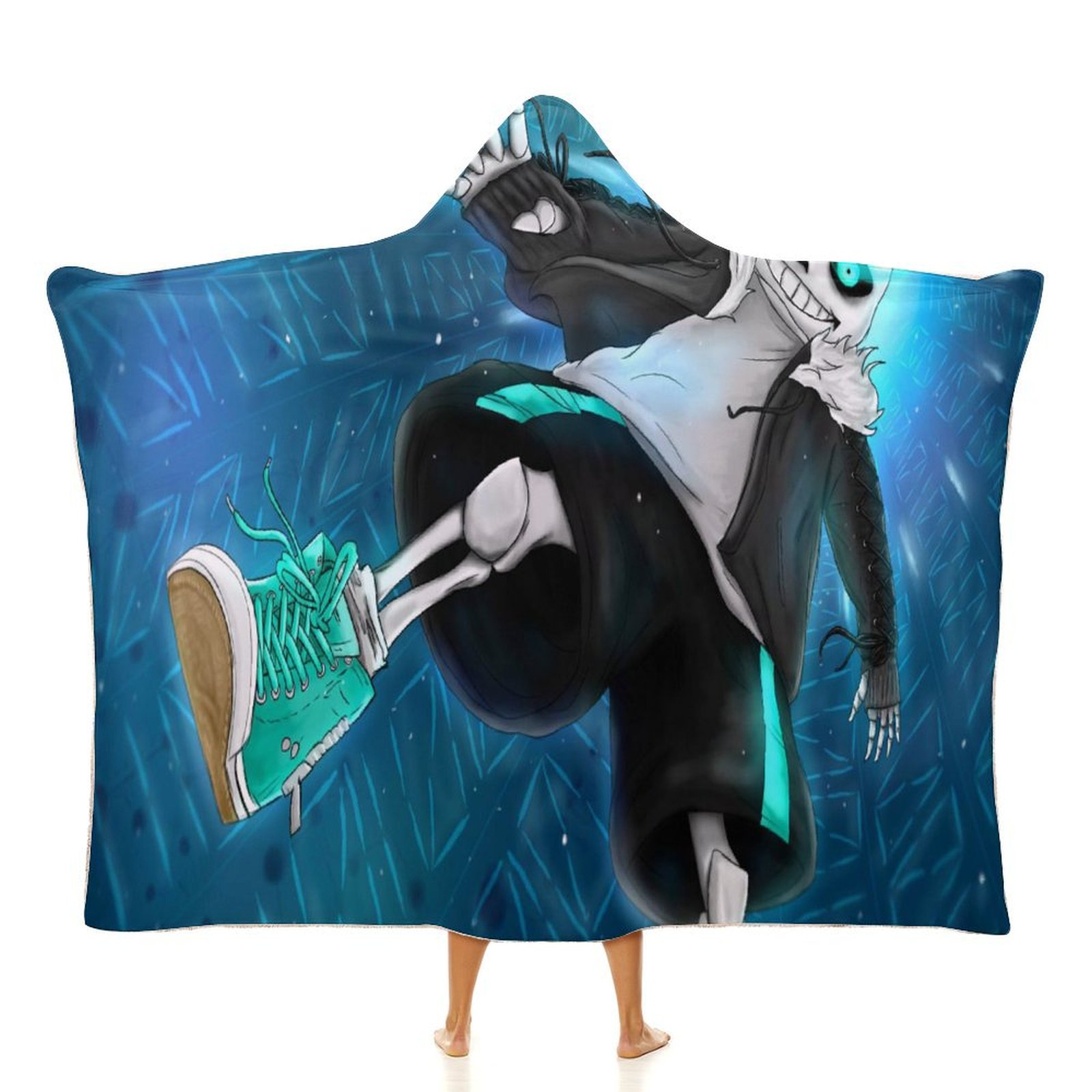 Undertale Sans Wearable Blanket Hoodie Cartoon Blanket Hooded Blanket ...