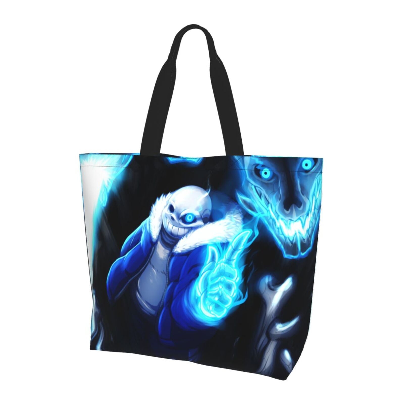 Undertale Sans Womens Casual Shoulder Bag Tote Bag Reusable Shopping ...