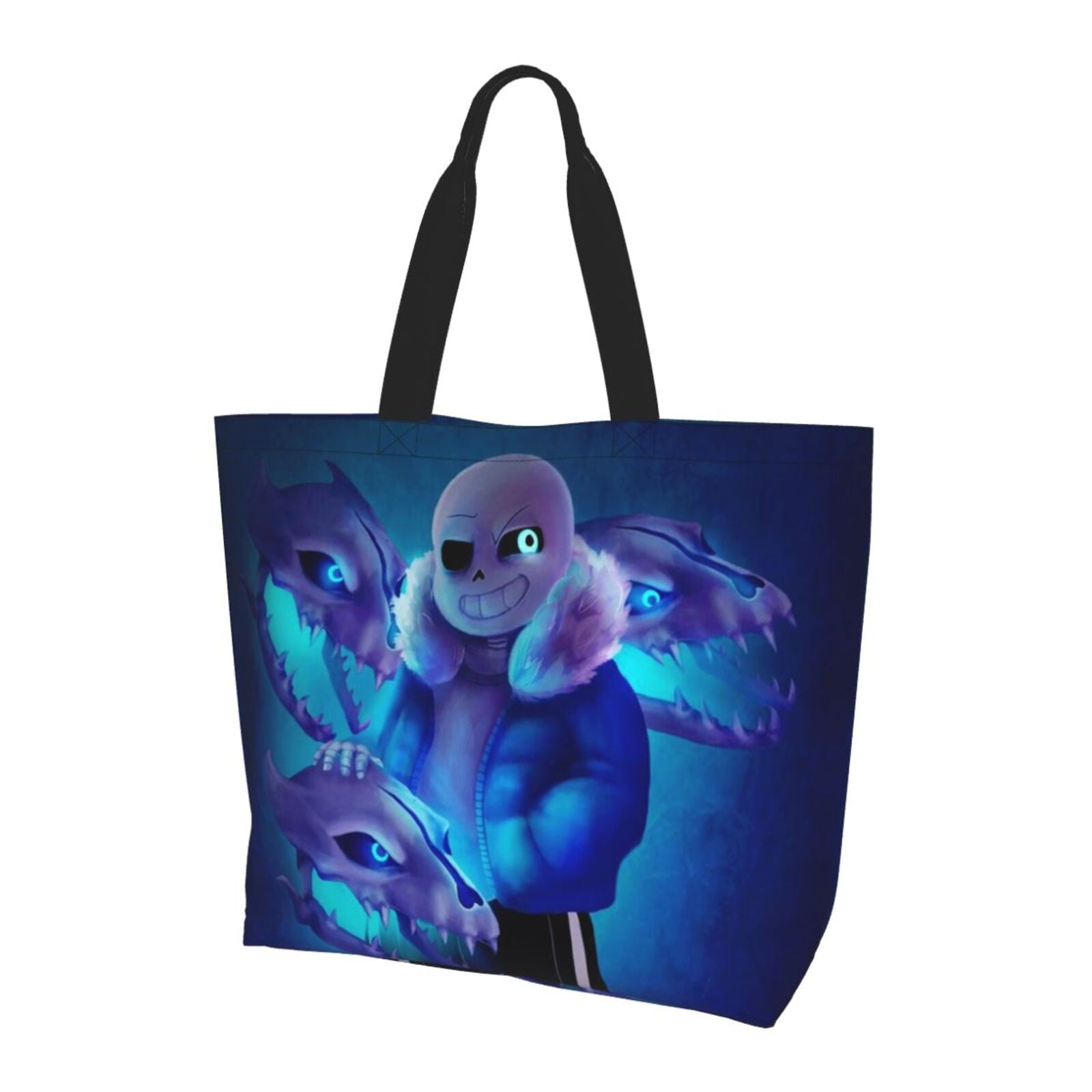 Undertale Sans Womens Casual Shoulder Bag Tote Bag Reusable Shopping ...