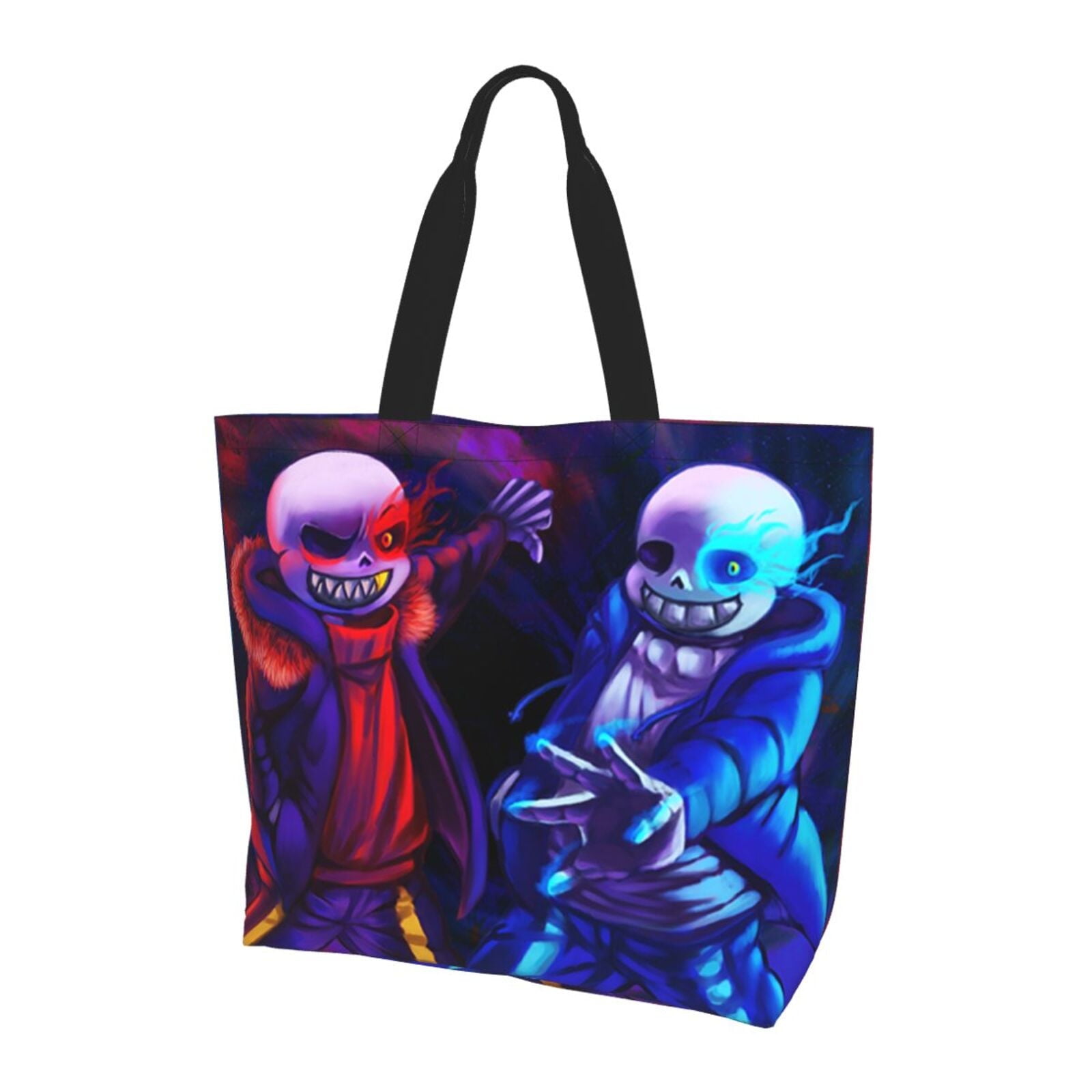Undertale Sans Womens Casual Shoulder Bag Tote Bag Reusable Shopping ...