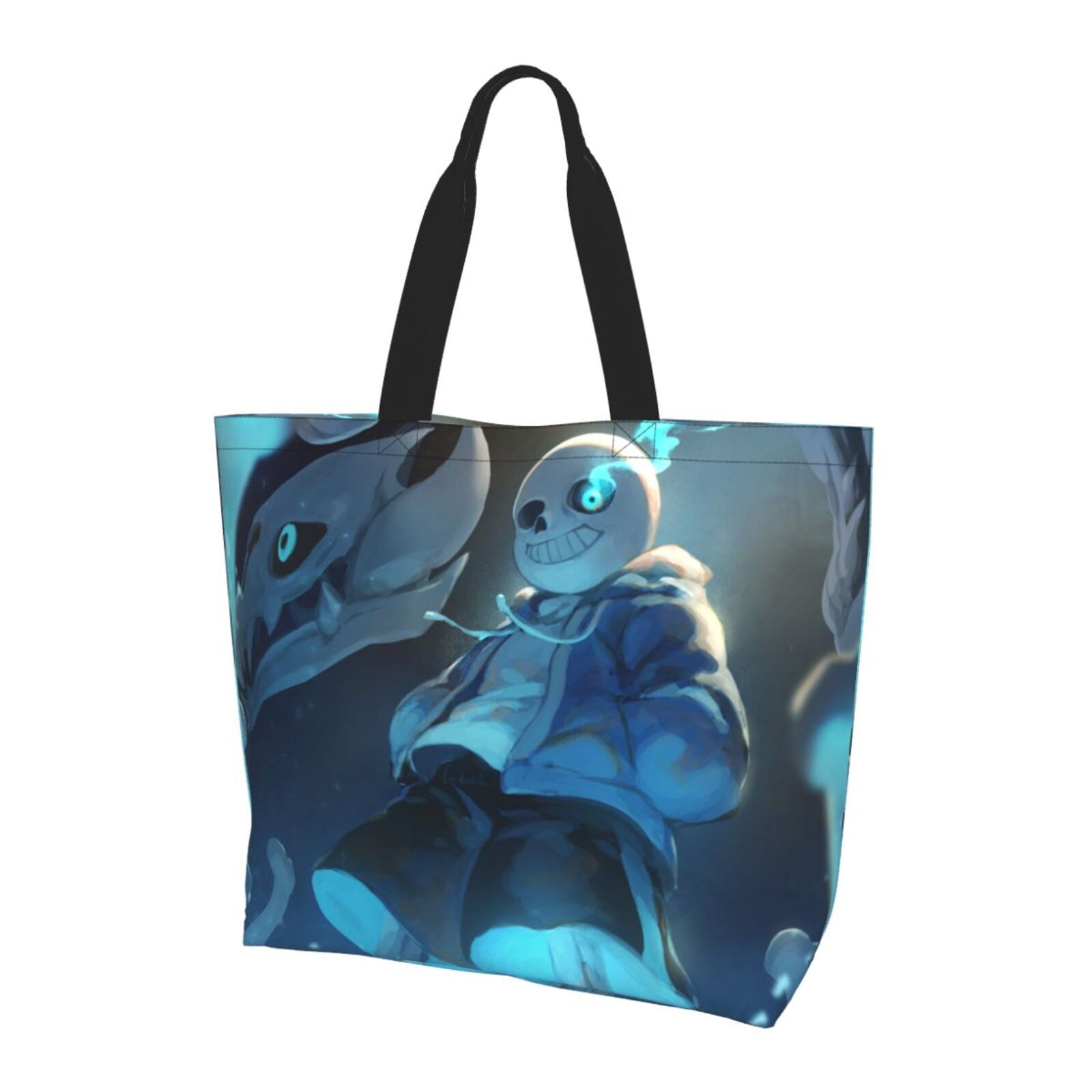 Undertale Sans Womens Casual Shoulder Bag Tote Bag Reusable Shopping ...