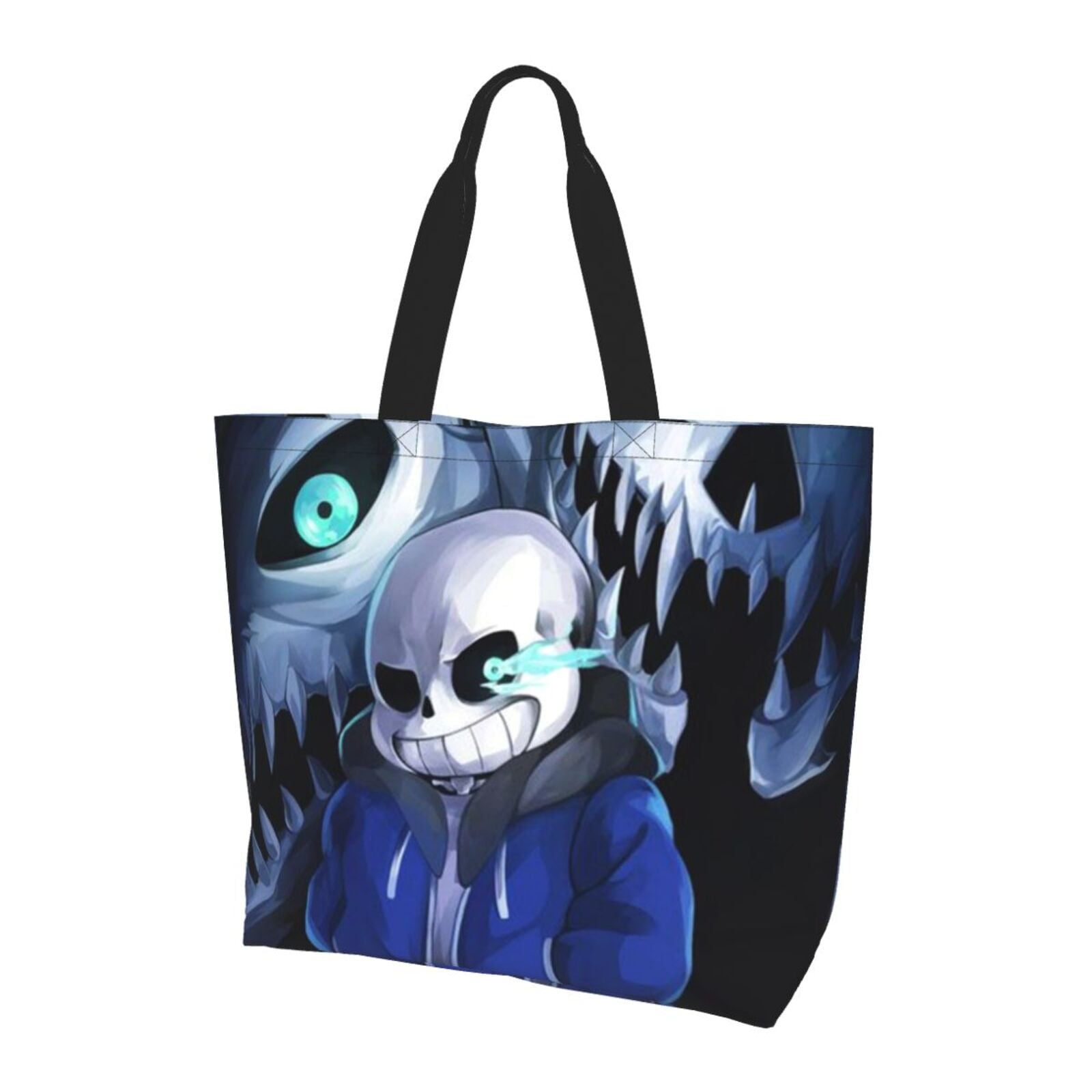 Undertale Sans Womens Casual Shoulder Bag Tote Bag Reusable Shopping ...