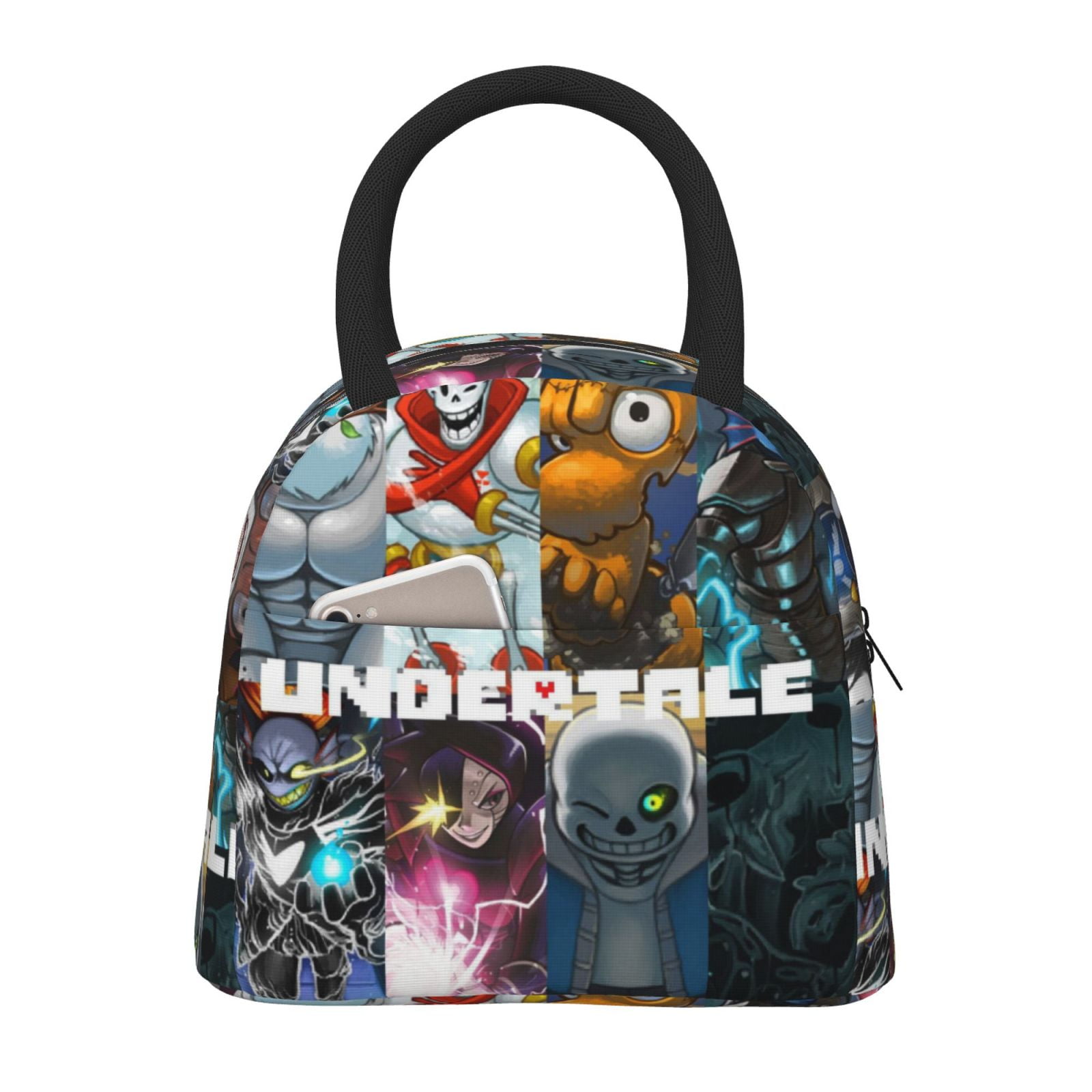 Undertale Skeleton Portable Lunch Bag Insulation Meal Bag Lunchbag ...