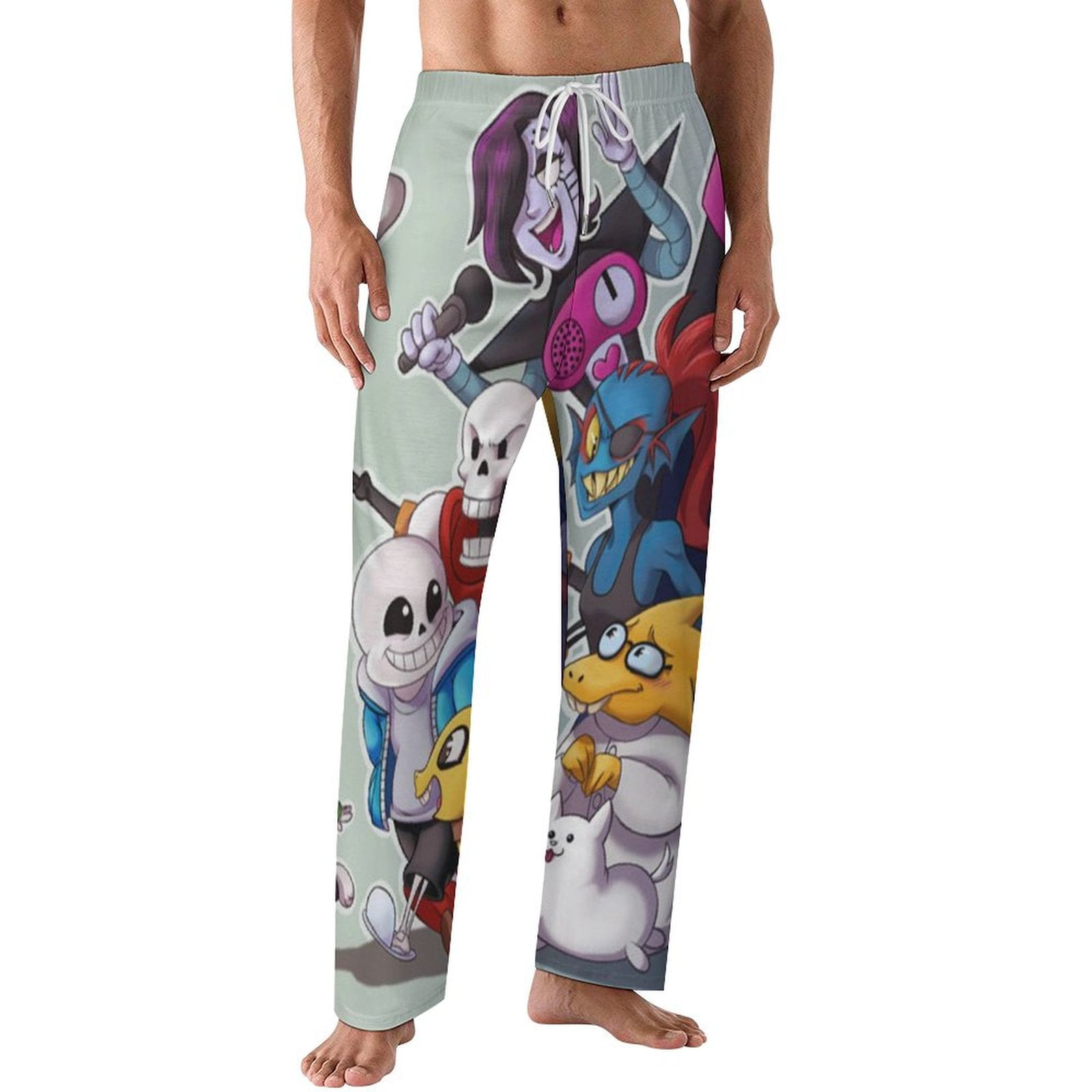 Undertale Skull Mens Pajama Pants Cozy Soft Lounge Sleep Pajamas Pants ...