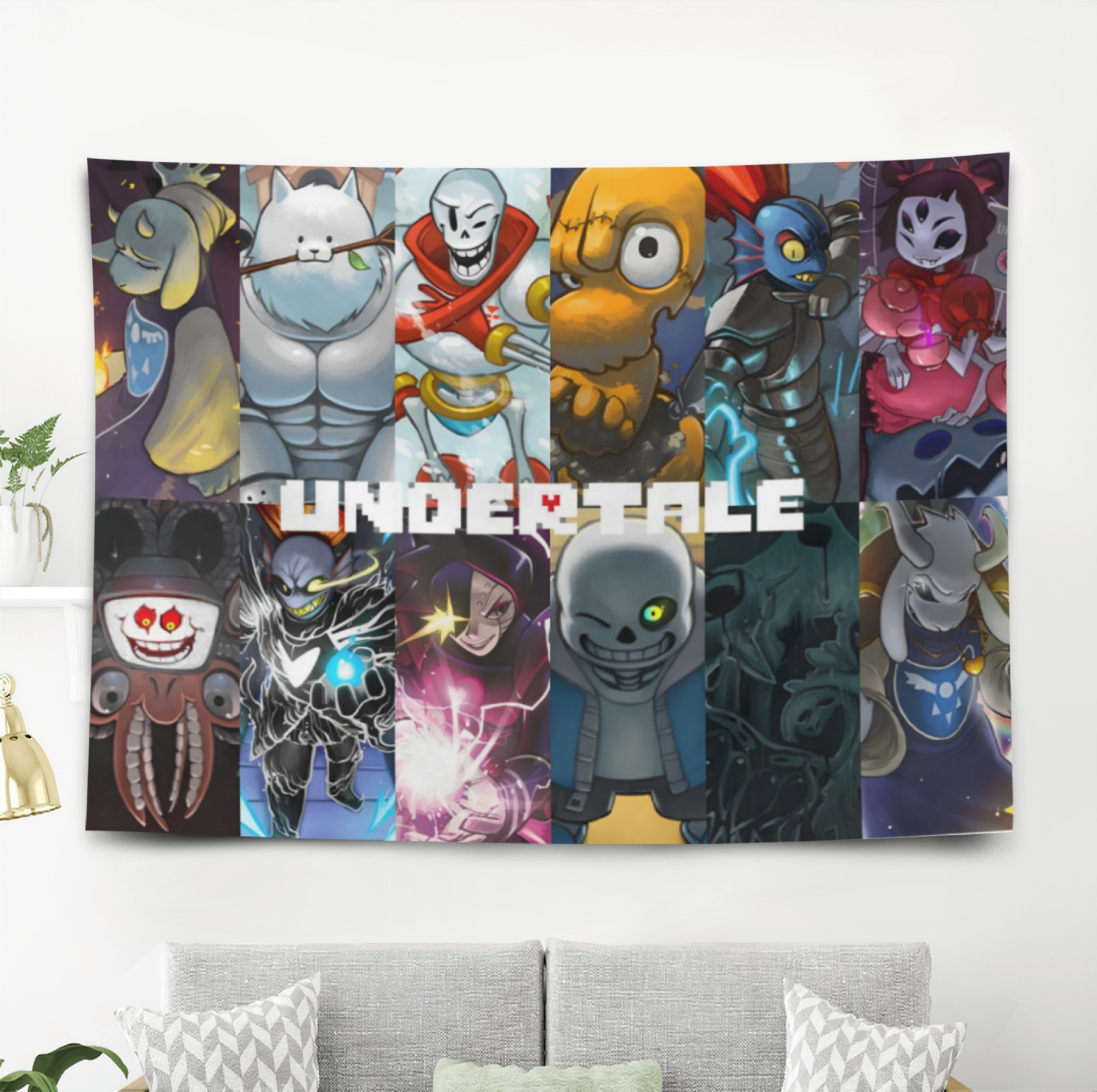 Undertale Tapestry Gift Wall Hanging Backdrop for Room Bedroom Girls or ...