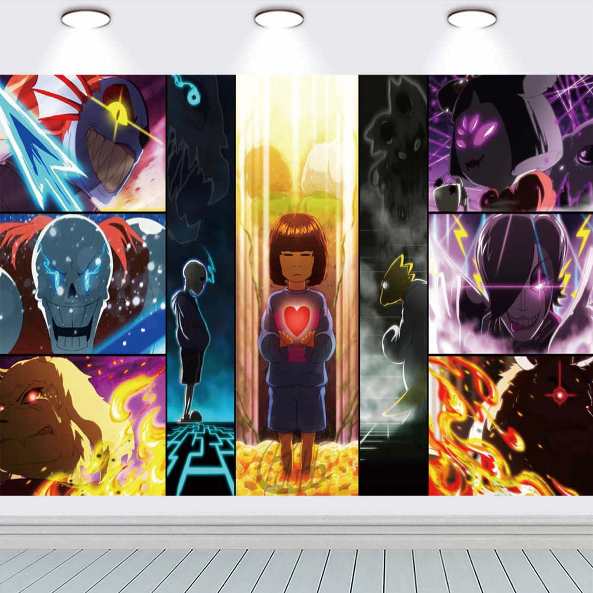 Undertale school Taspestry Wall Decor Banner Party Supplies Poster ...