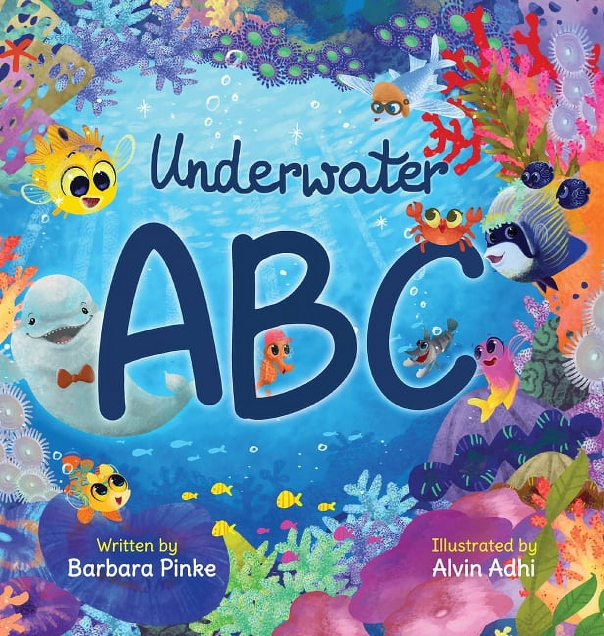 Underwater ABC - A Marine Life Alphabet Book for Children, (Hardcover ...