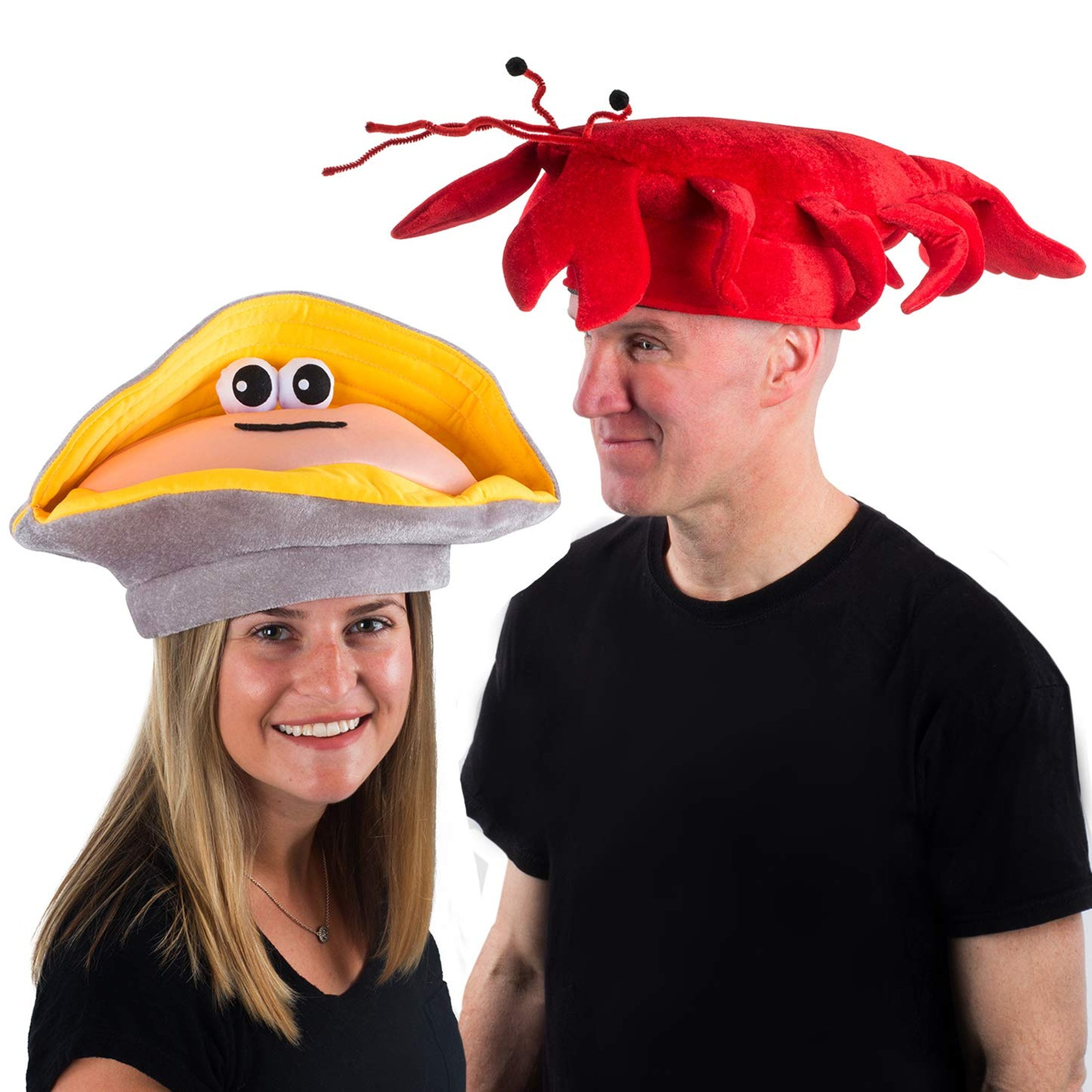 Underwater Adventure Hat Duo - Dive into fun with our Lobster and Clam ...